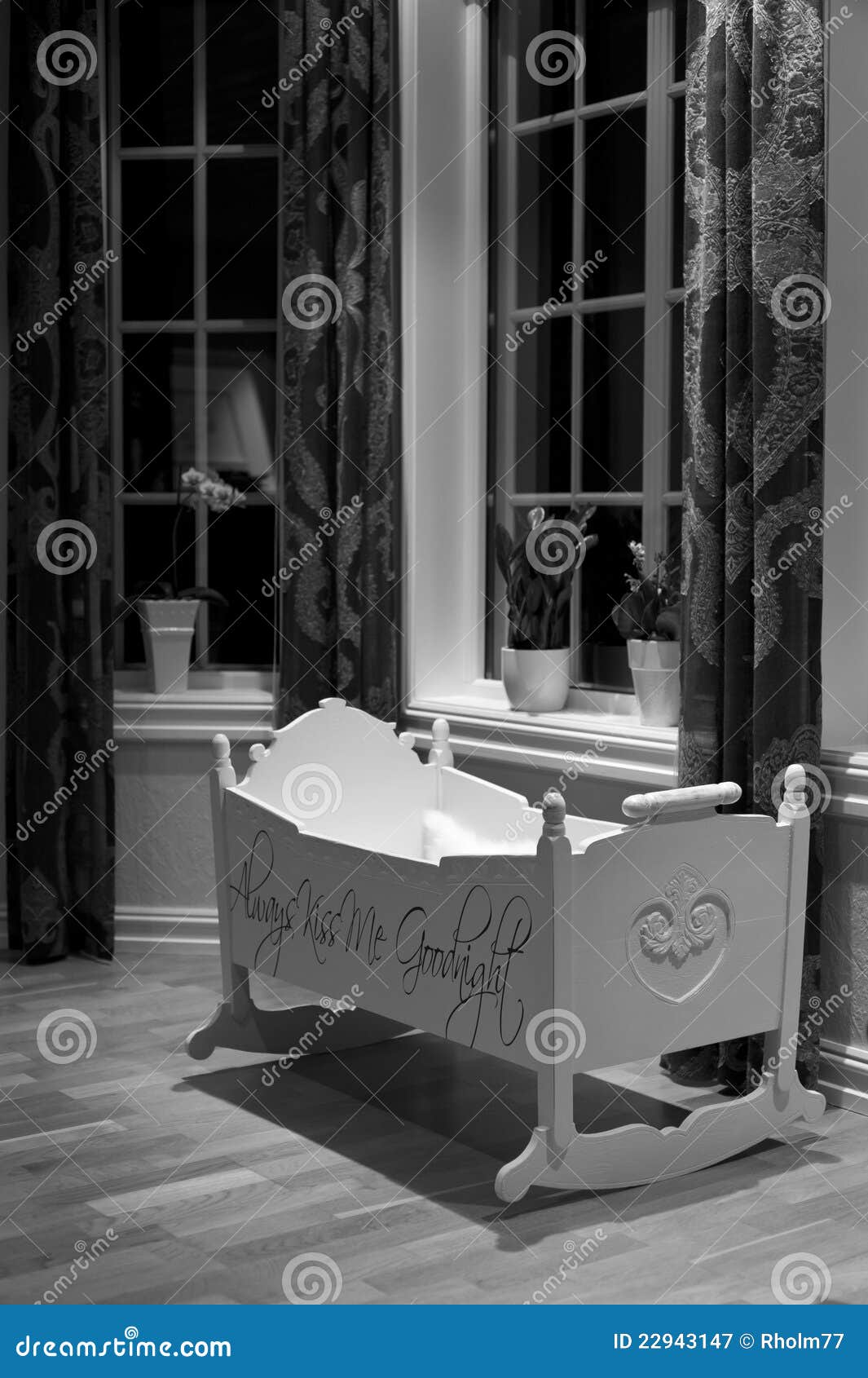 Beautiful baby cradle stock image. Image of home, interior - 22943147