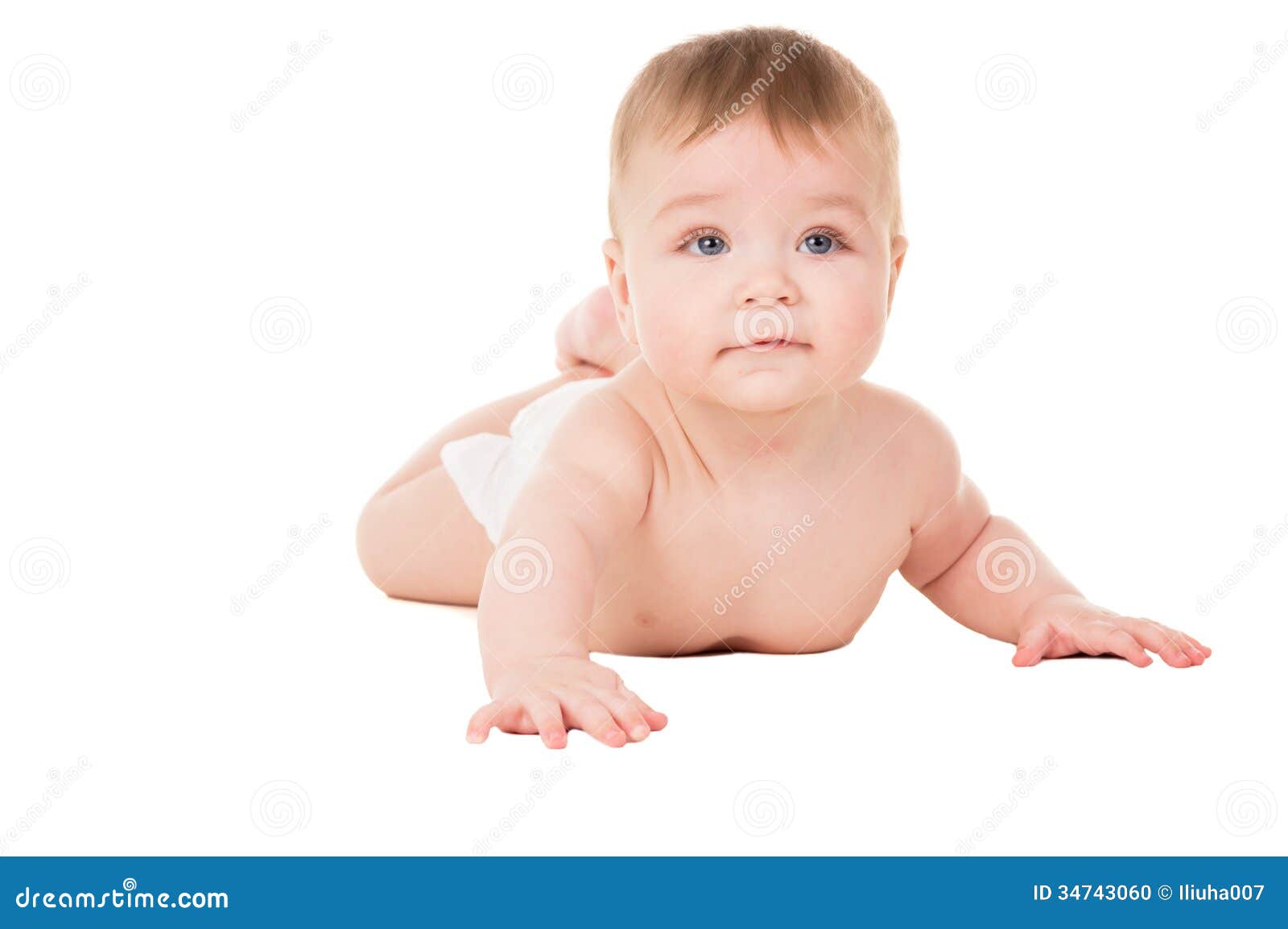 Beautiful baby creeps stock photo. Image of healthy, baby - 34743060