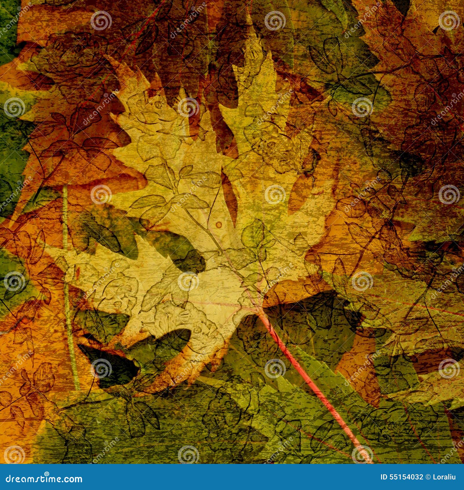 Beautiful Backdrop of Fallen Autumn Leaves Stock Photo - Image of group ...