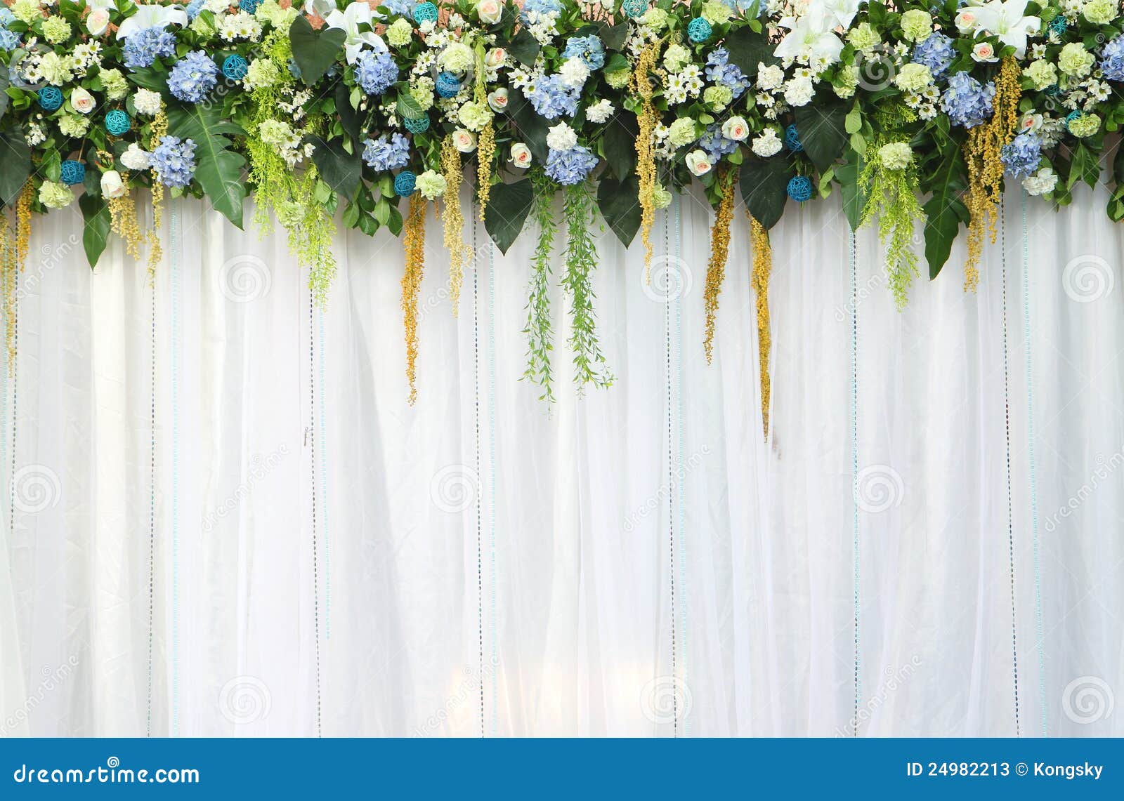 Beautiful Backdrop Flowers Over White Fabric Stock Image - Image: 24982213