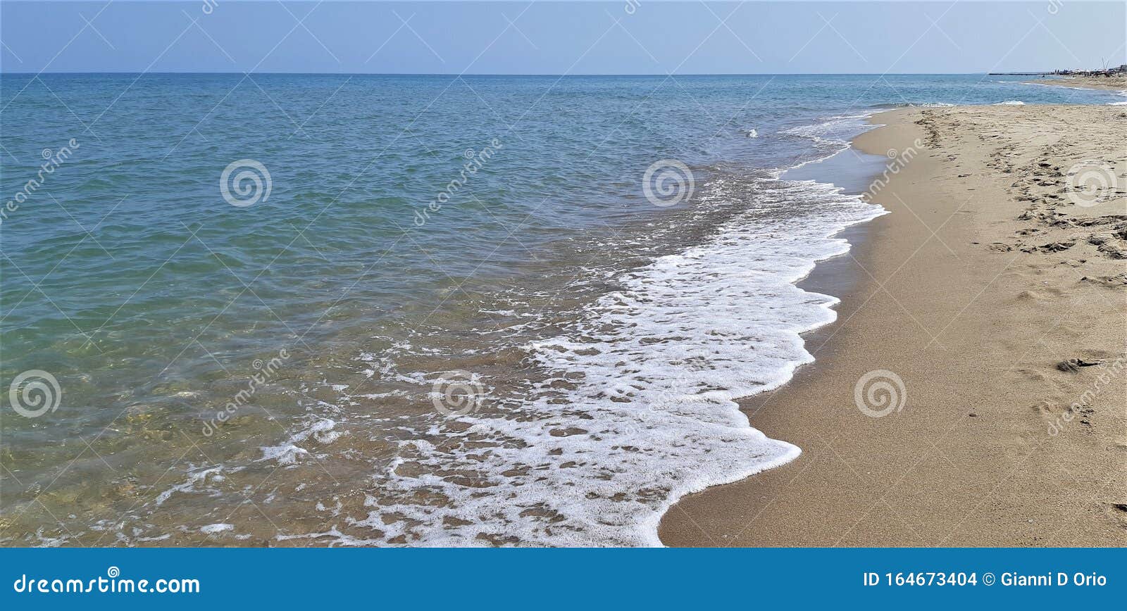 Beautiful Background with Beach and Crystal Clear Sea Stock Photo ...