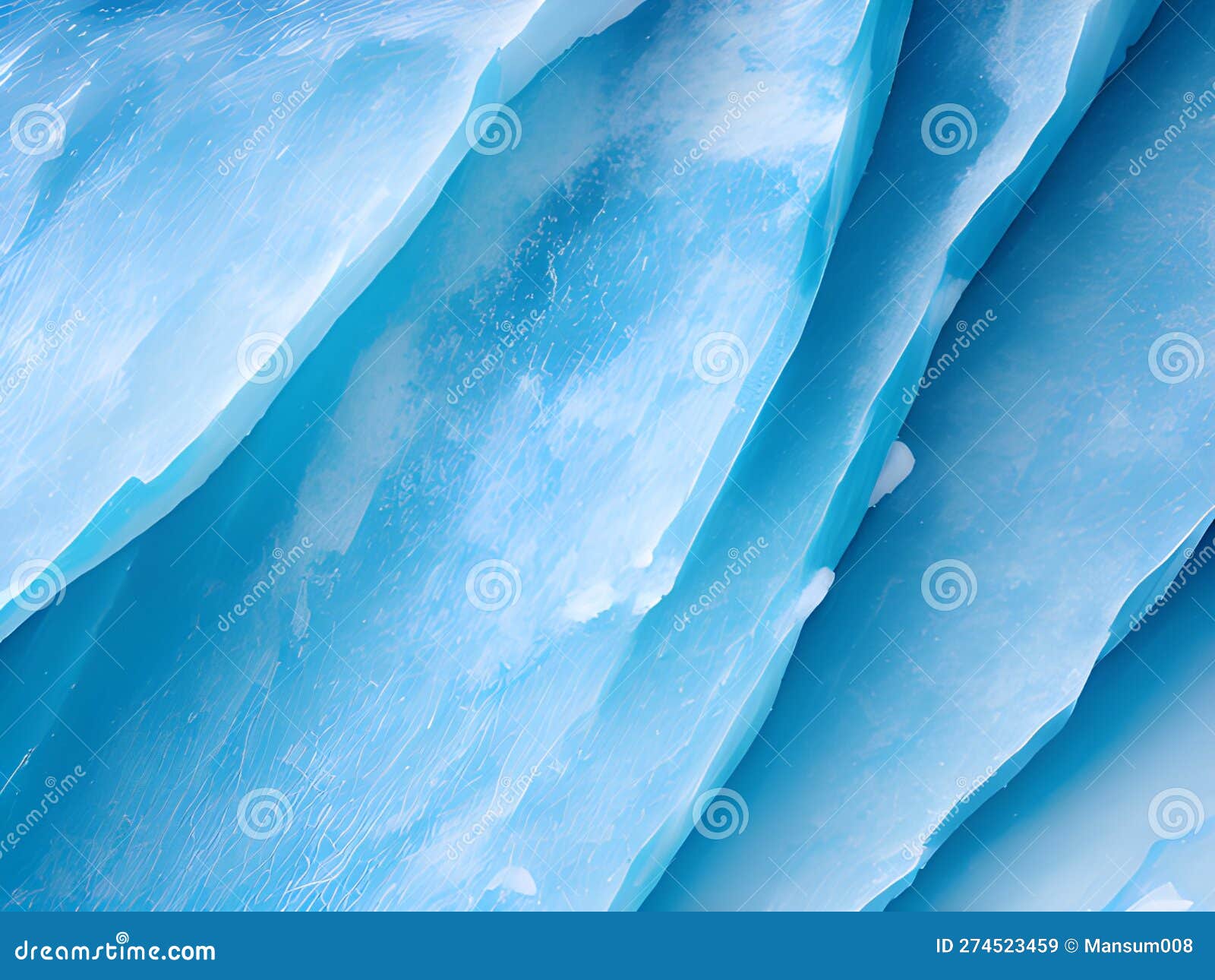 Beautiful Background of the Blue Ice Texture, AI Generated Stock ...