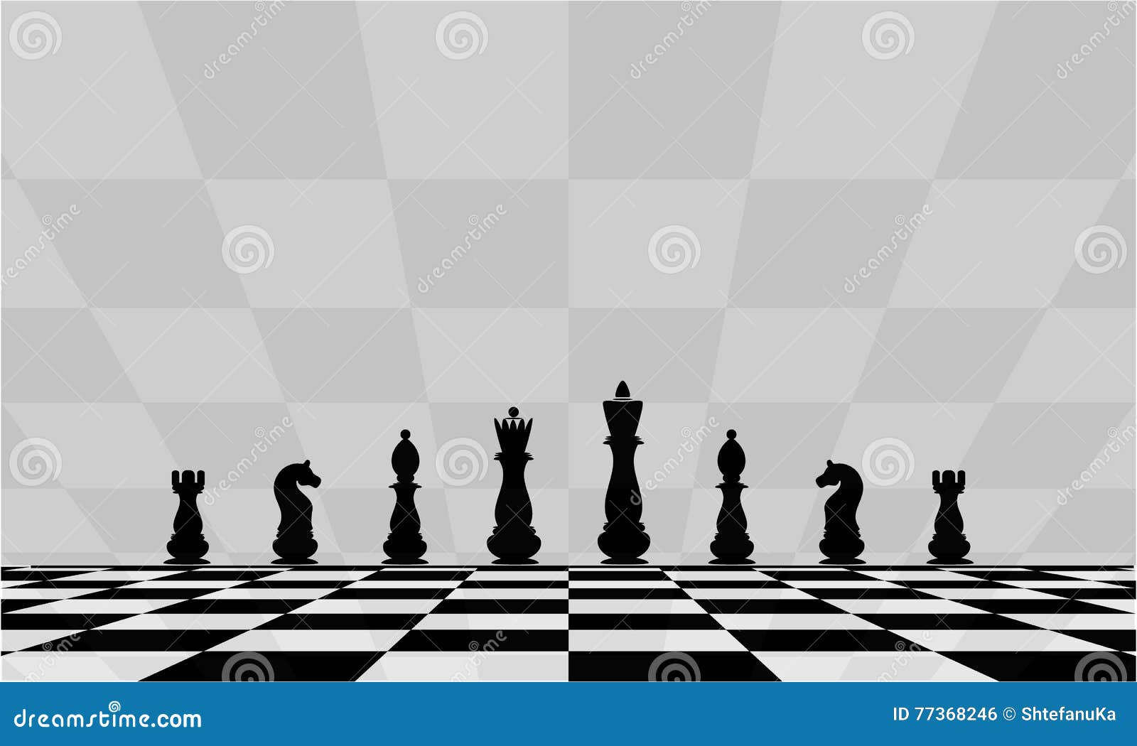 Beautiful Background with Chess. Abstract Illustration of a Chessboard ...