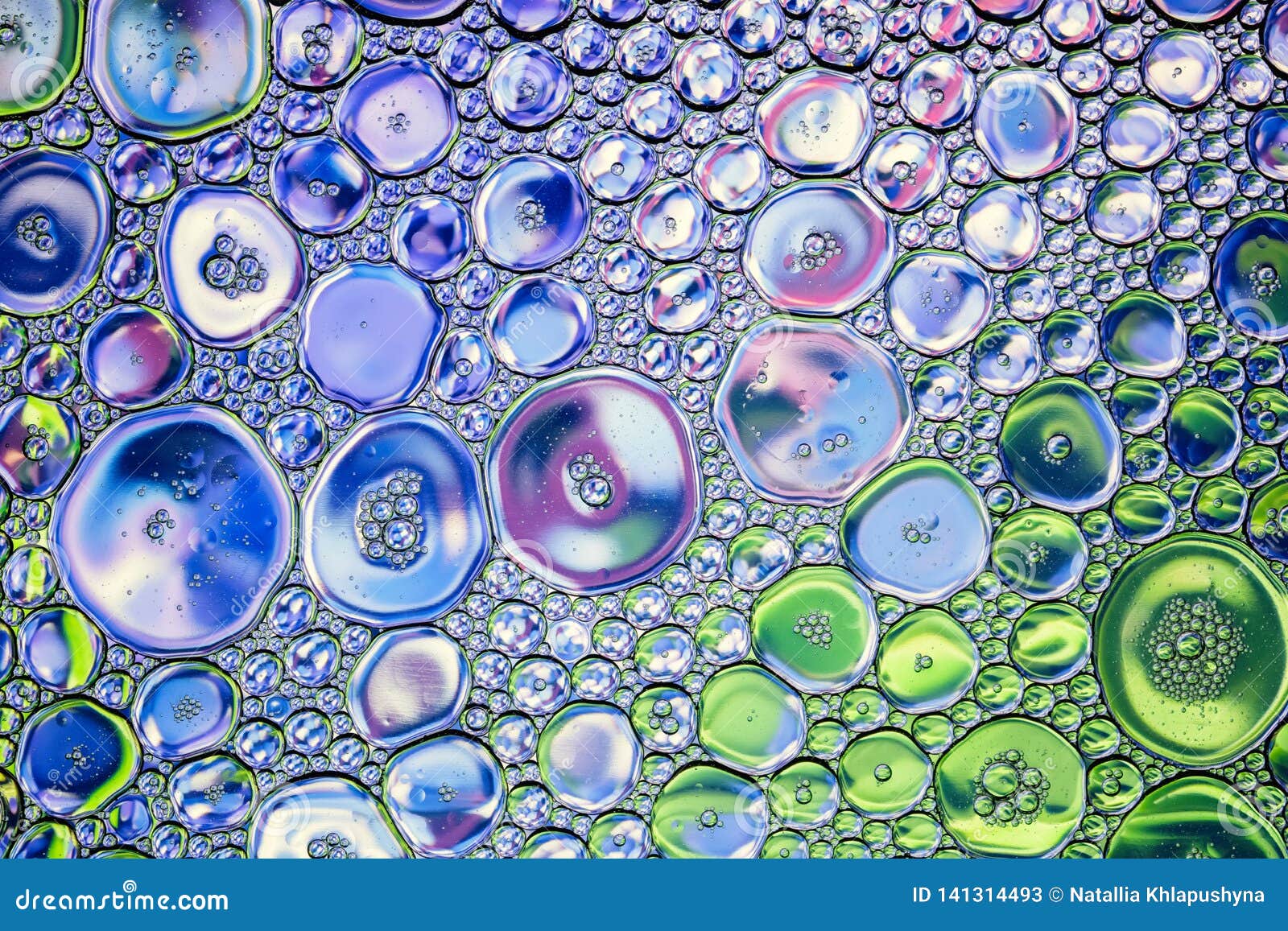 Beautiful Background of Colored Bubbles. Stock Image - Image of droplet ...