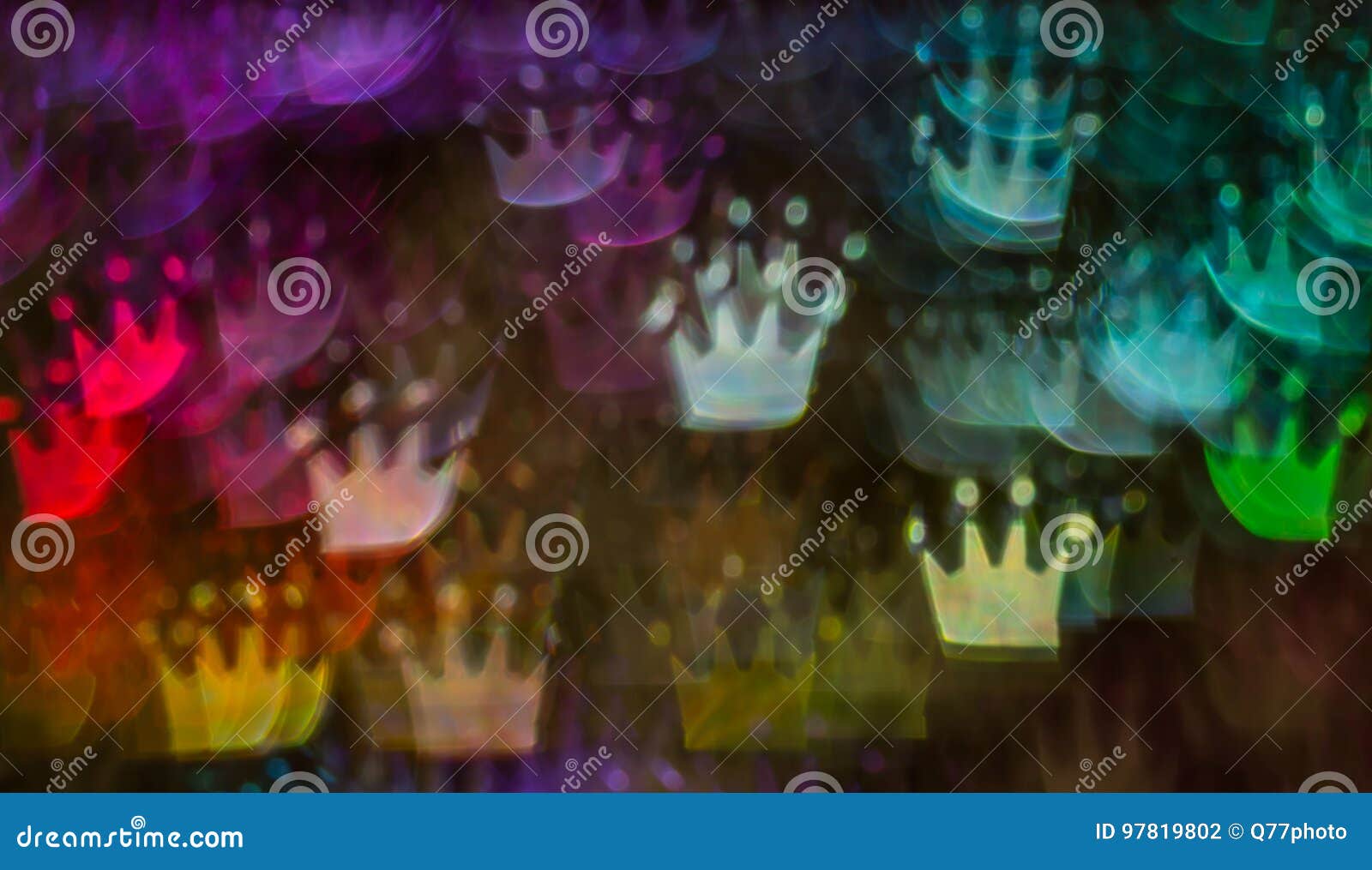 Beautiful Background with Different Colored Crown, Abstract Back Stock ...