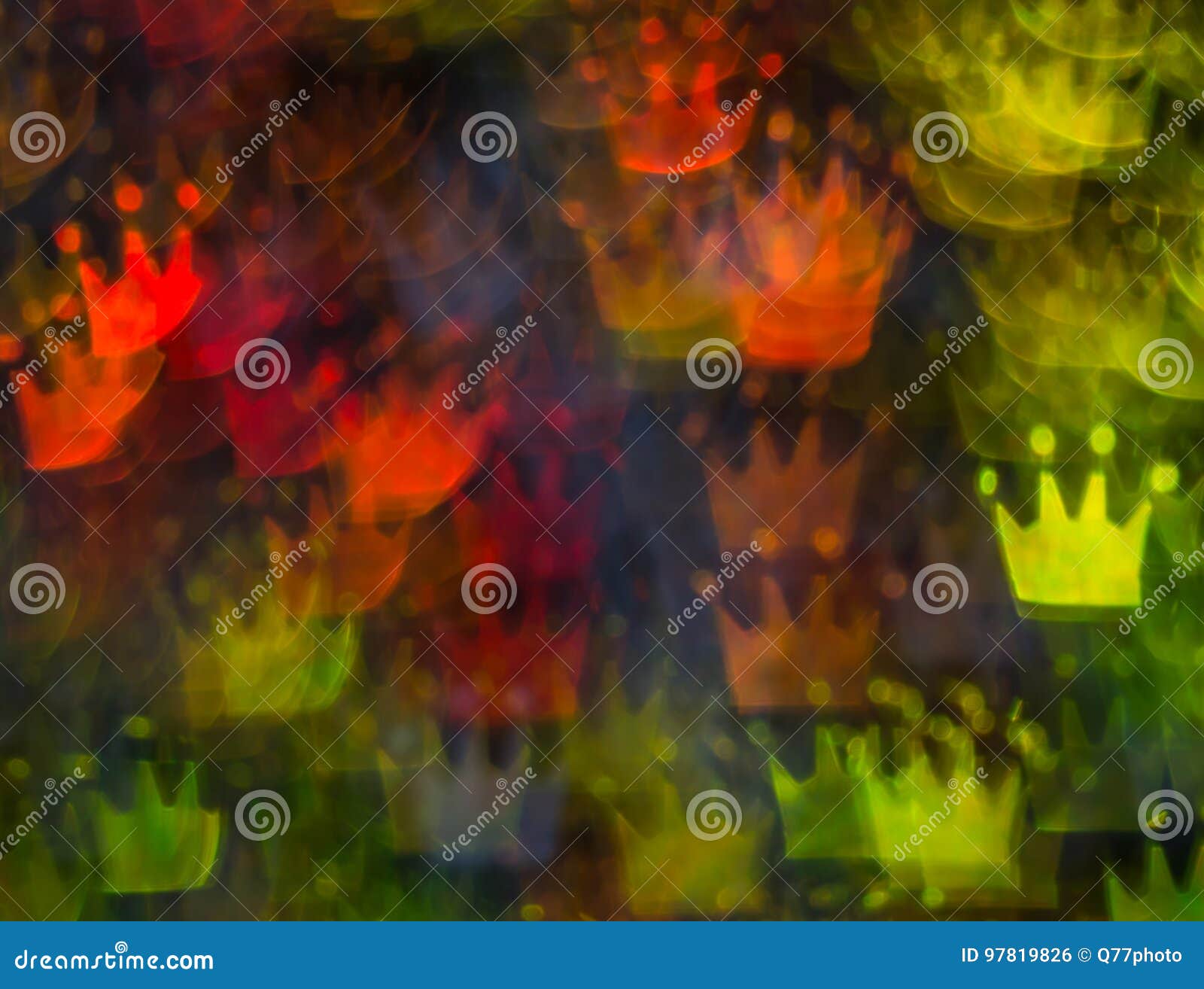 Beautiful Background with Different Colored Crown, Abstract Back Stock ...