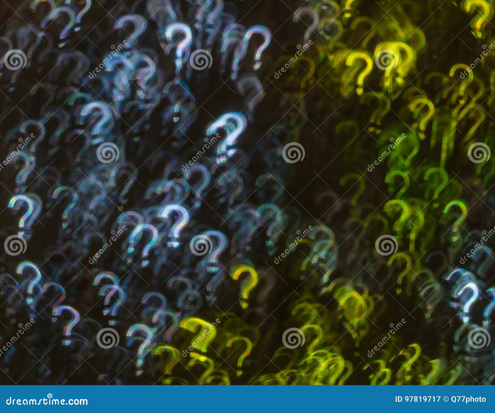 Beautiful Background with Different Colored Question Mark, Abstract ...