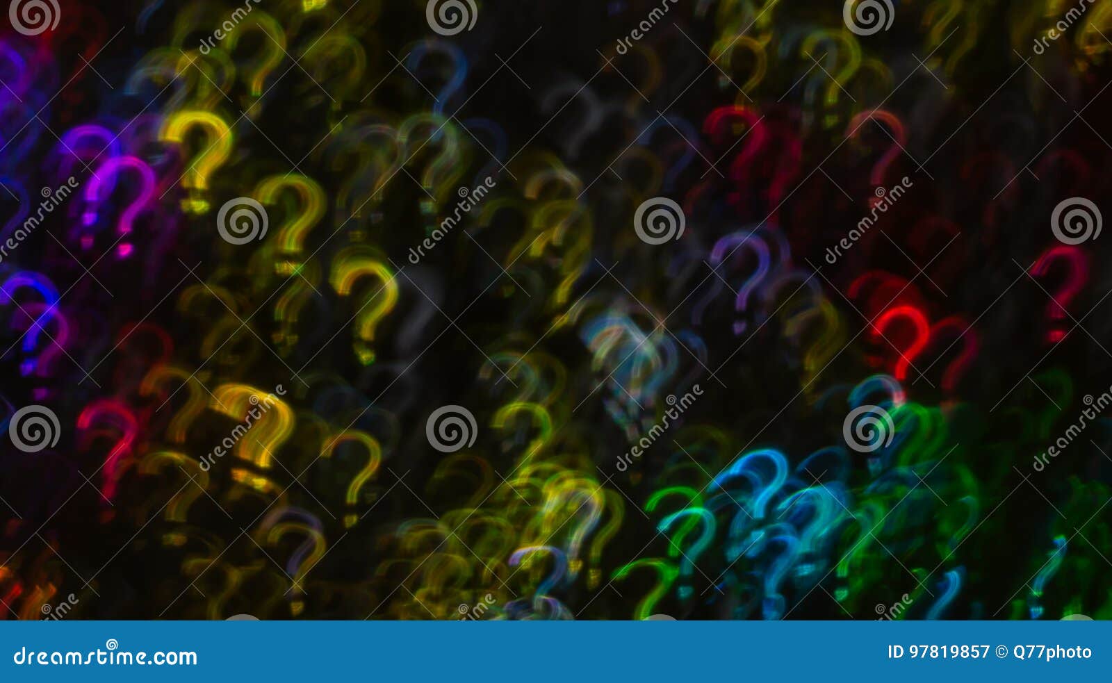 Beautiful Background with Different Colored Question Mark, Abstract ...