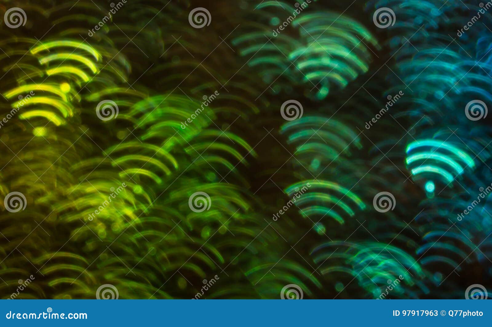 Beautiful Background with Different Colored Wifi, Abstract Back Stock ...