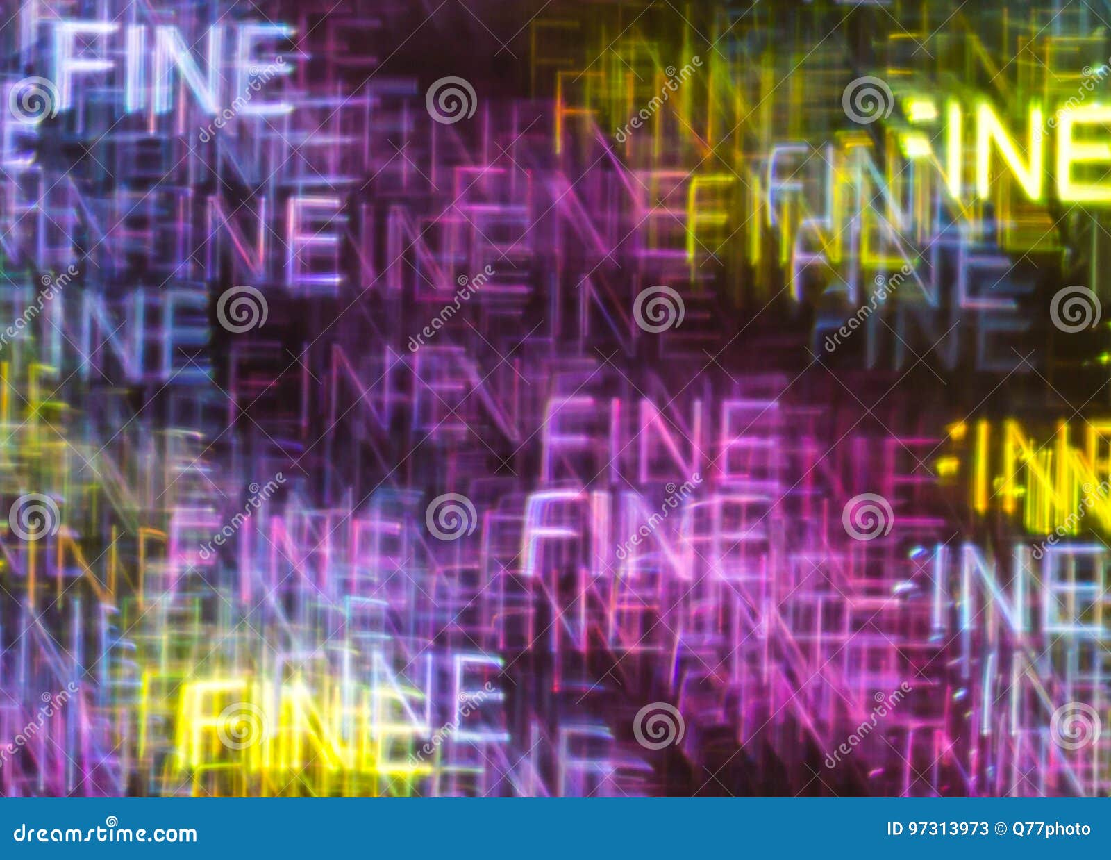 Beautiful Background with Different Colored Word Fine, Abstract Stock ...
