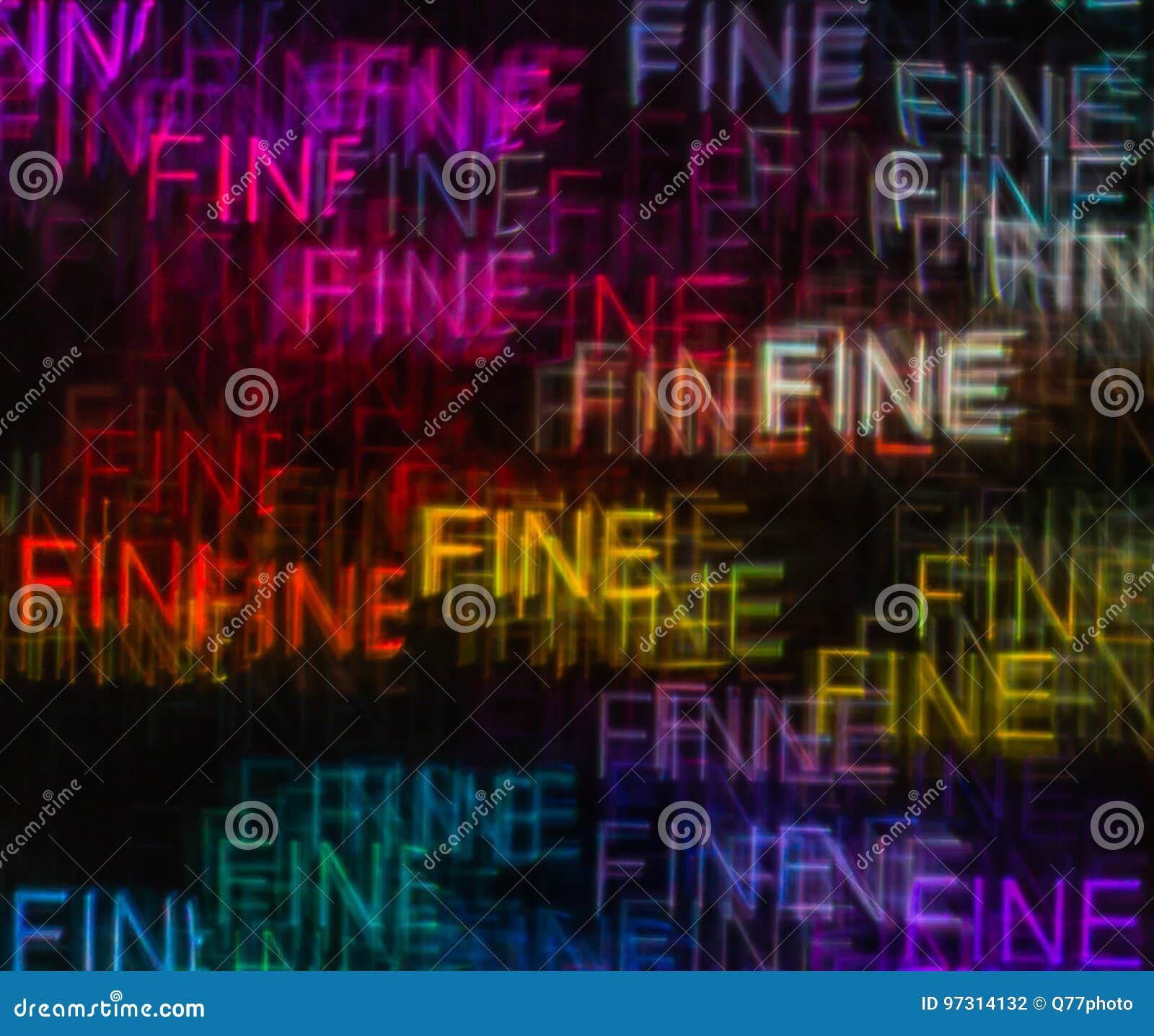 Beautiful Background with Different Colored Word Fine, Abstract Stock ...