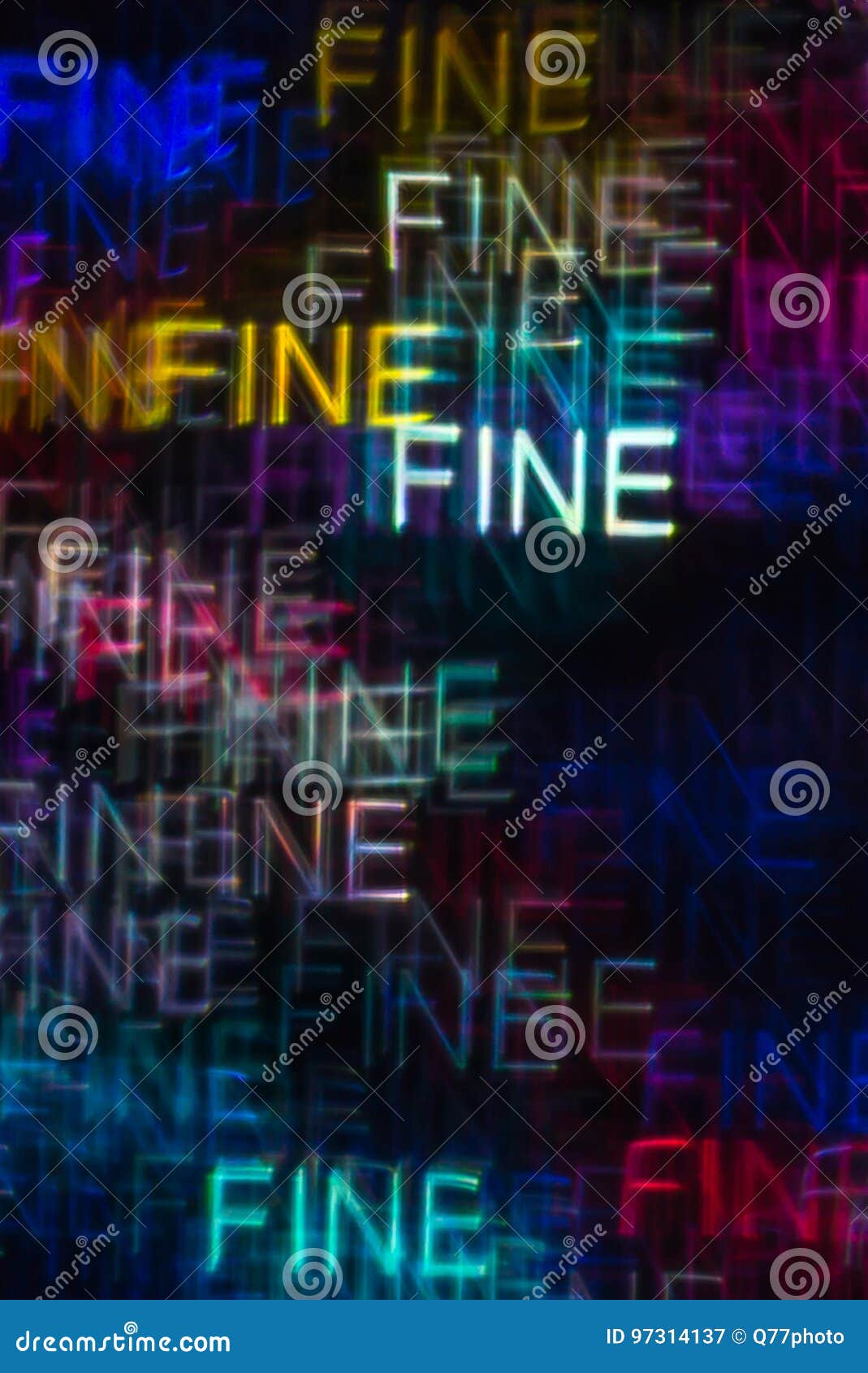 Beautiful Background with Different Colored Word Fine, Abstract Stock ...