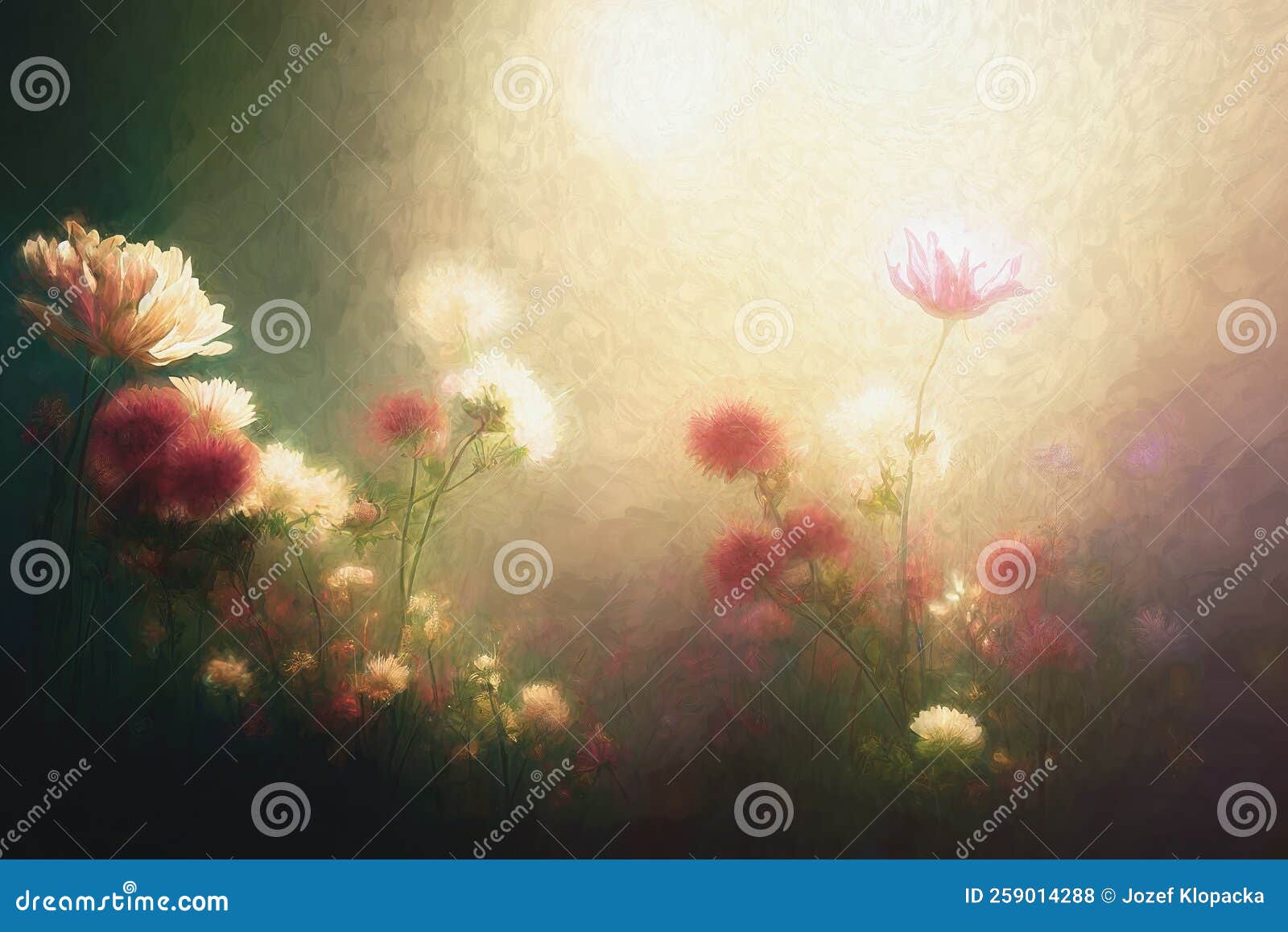 Beautiful Background with Flowers in Light. Flower Background. Stock ...