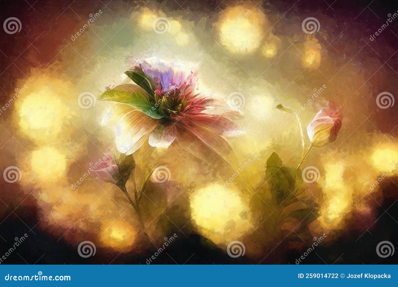 Beautiful Background with Flowers in Light. Flower Background. Stock ...