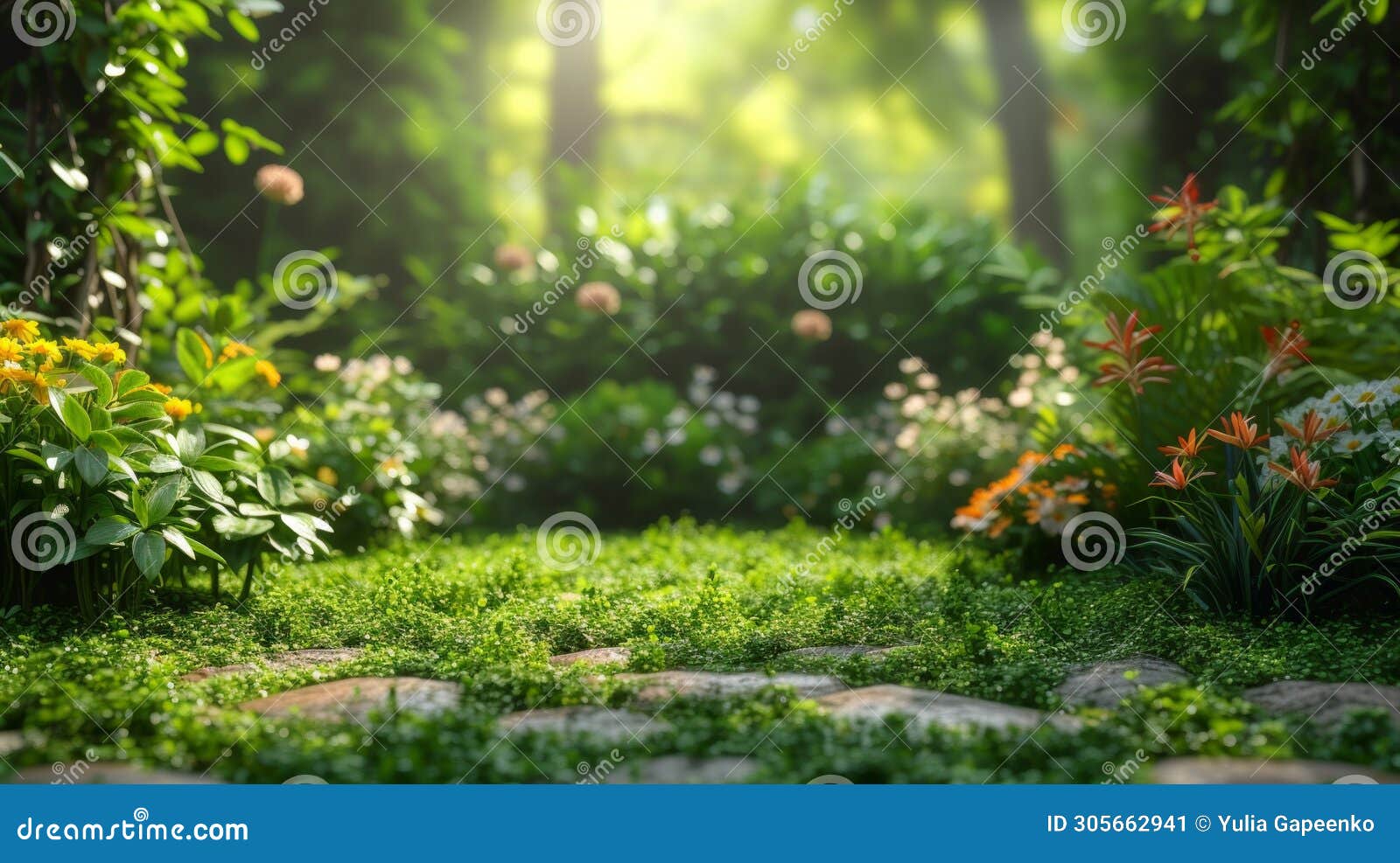Beautiful Background for Garden Spring Party Advertising Stock Image ...