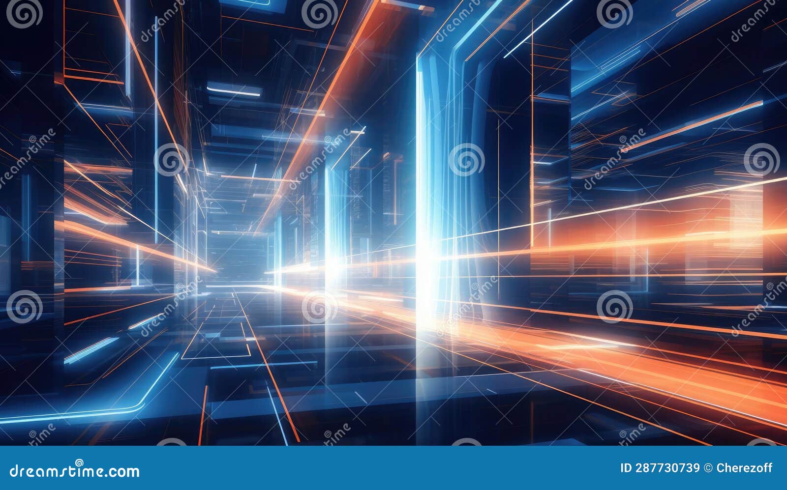 Beautiful Background of Glowing Lines Stock Illustration - Illustration ...