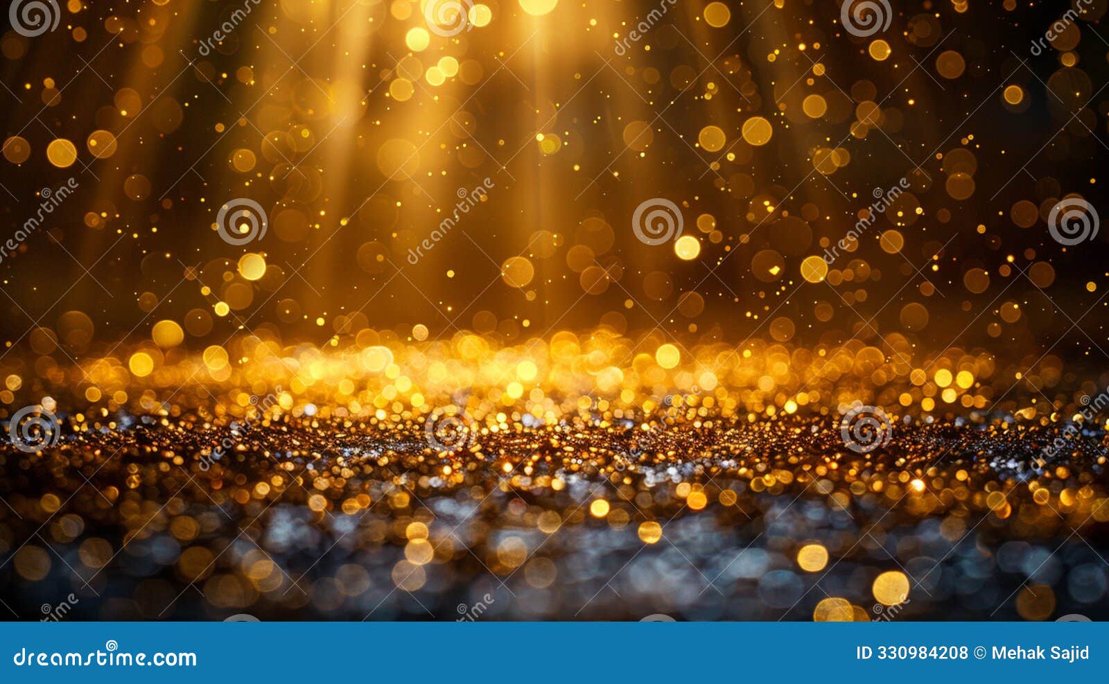 Beautiful Background of Gold Light Rays Stock Photo - Image of party ...