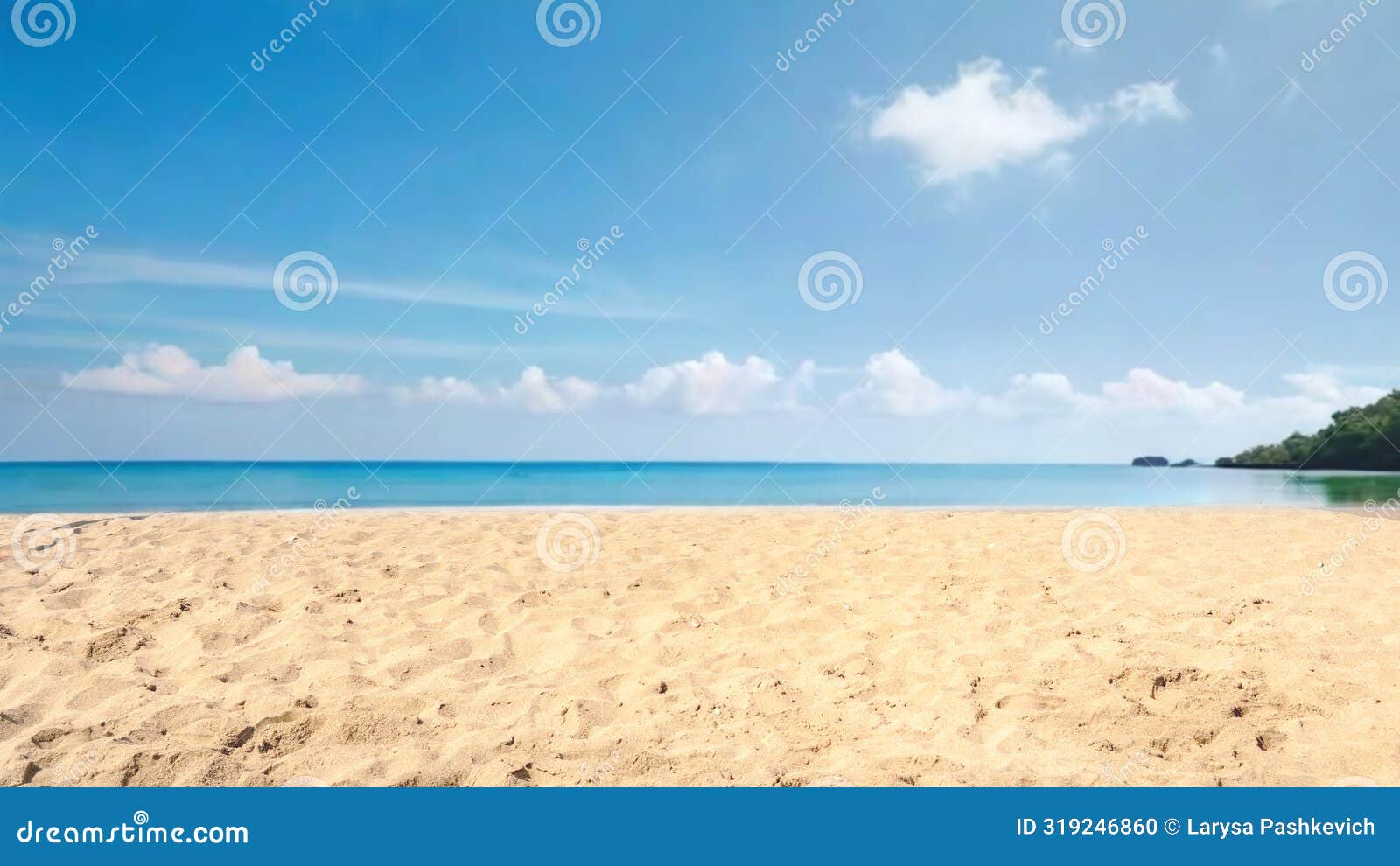 Beautiful Beach Background. Natural Landscape with Empty Beach. Stock ...