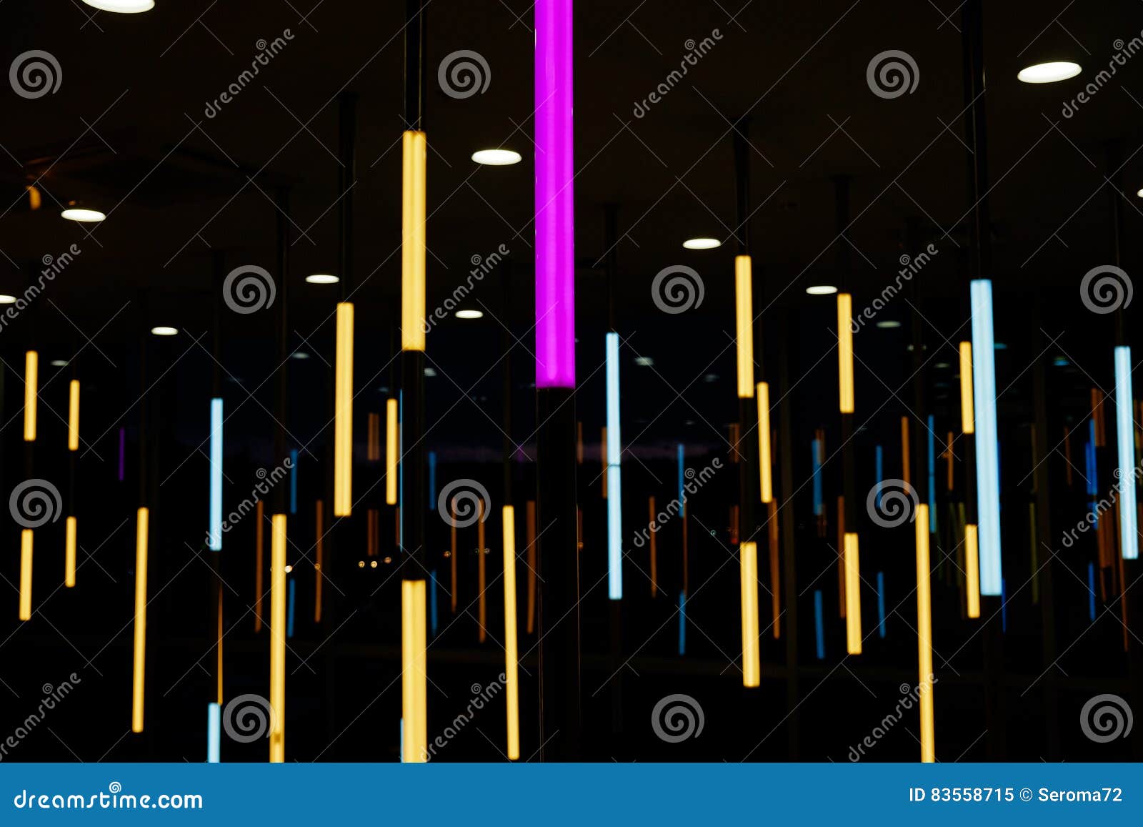 With a Beautiful Background of Led Lamps Stock Image - Image of ...