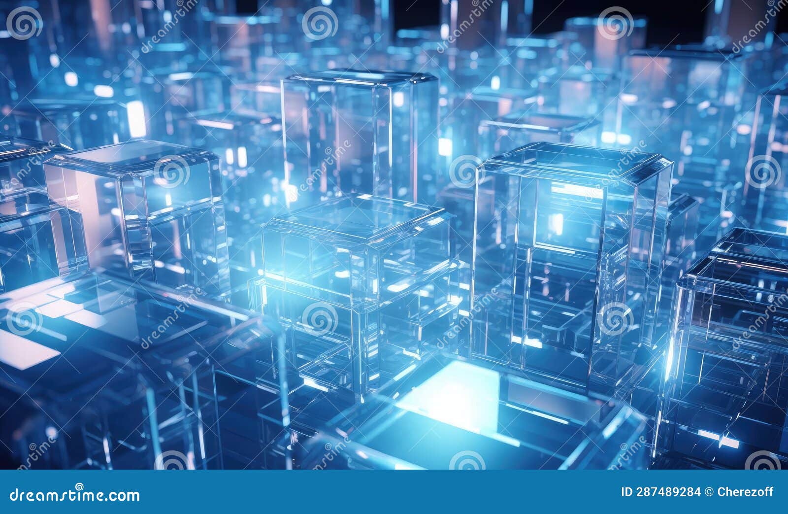 Beautiful Background Made of Glass Elements Stock Illustration ...