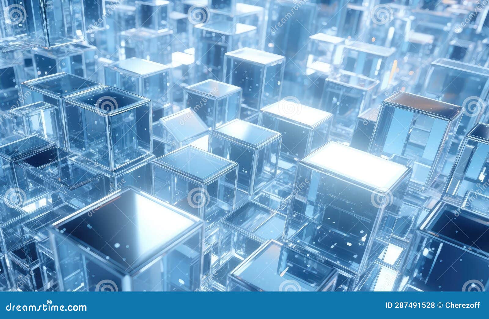 Beautiful Background Made of Glass Elements Stock Illustration ...