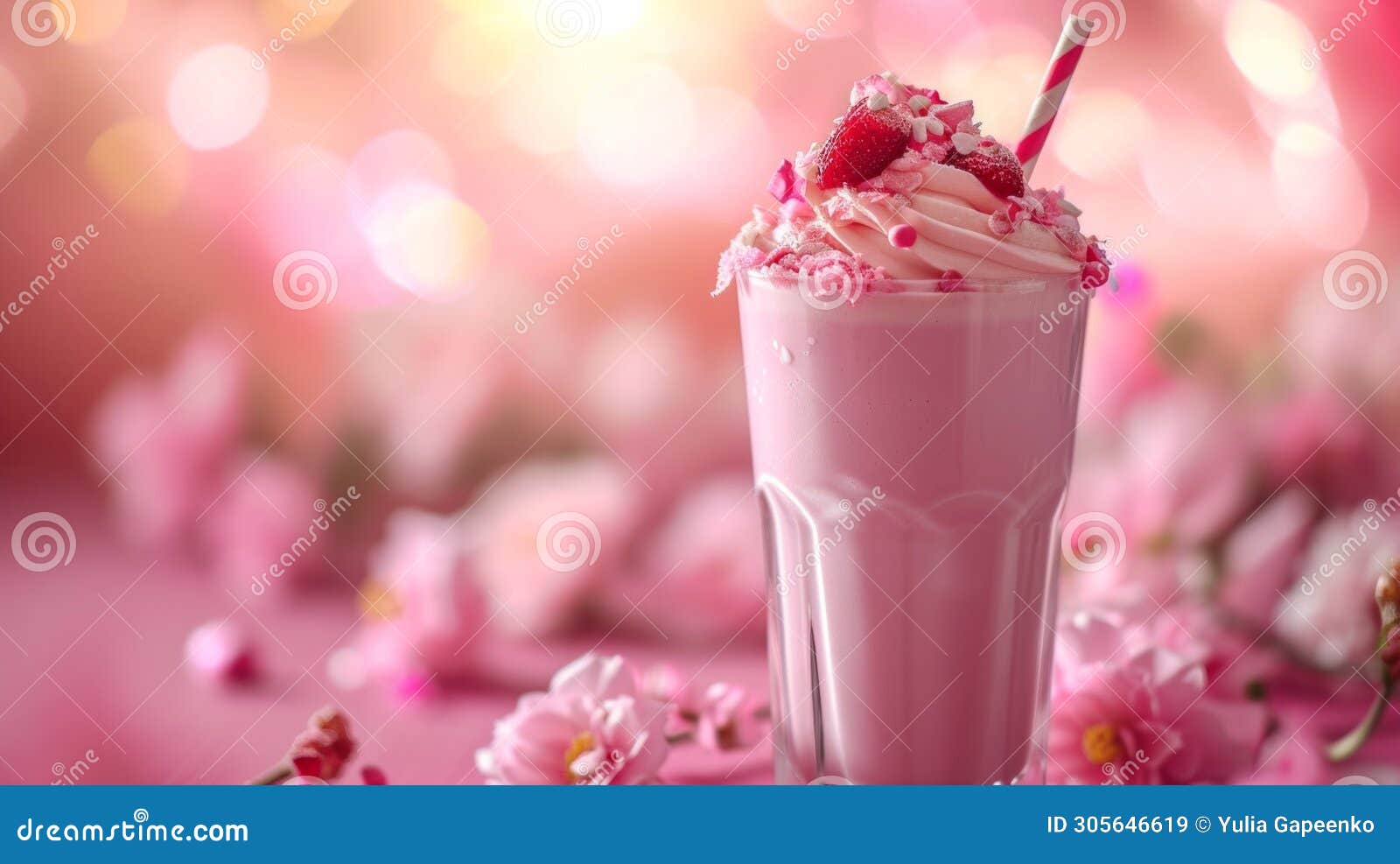 Beautiful Background for Milkshake Advertising Stock Image - Image of ...