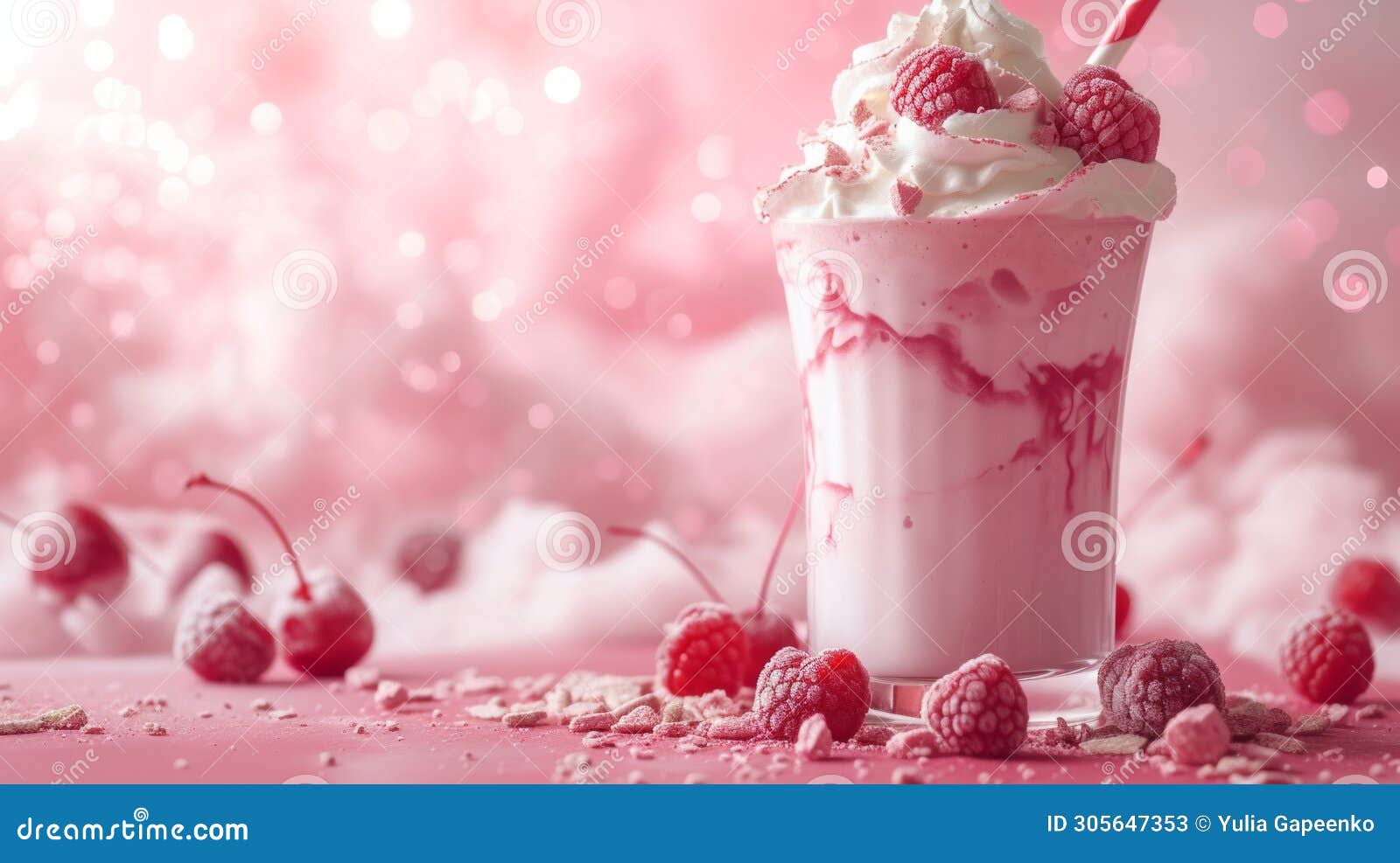 Beautiful Background for Milkshake Advertising Stock Image - Image of ...