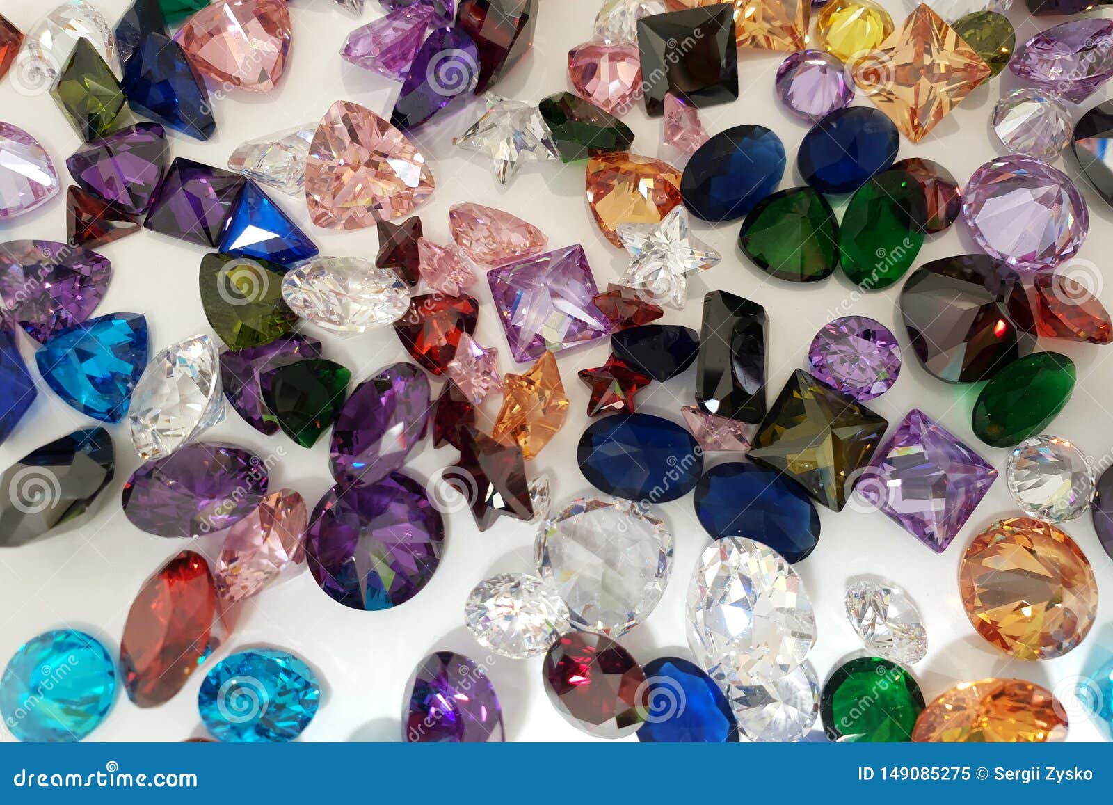 Beautiful Background of Precious Stones for Jewelry Stock Image - Image ...