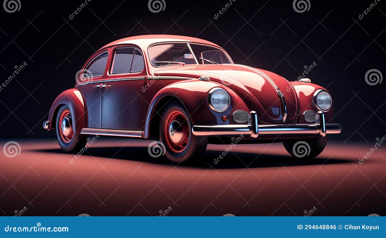 Beautiful Background Retro Car Ageless Charm Stock Photo - Image of ...