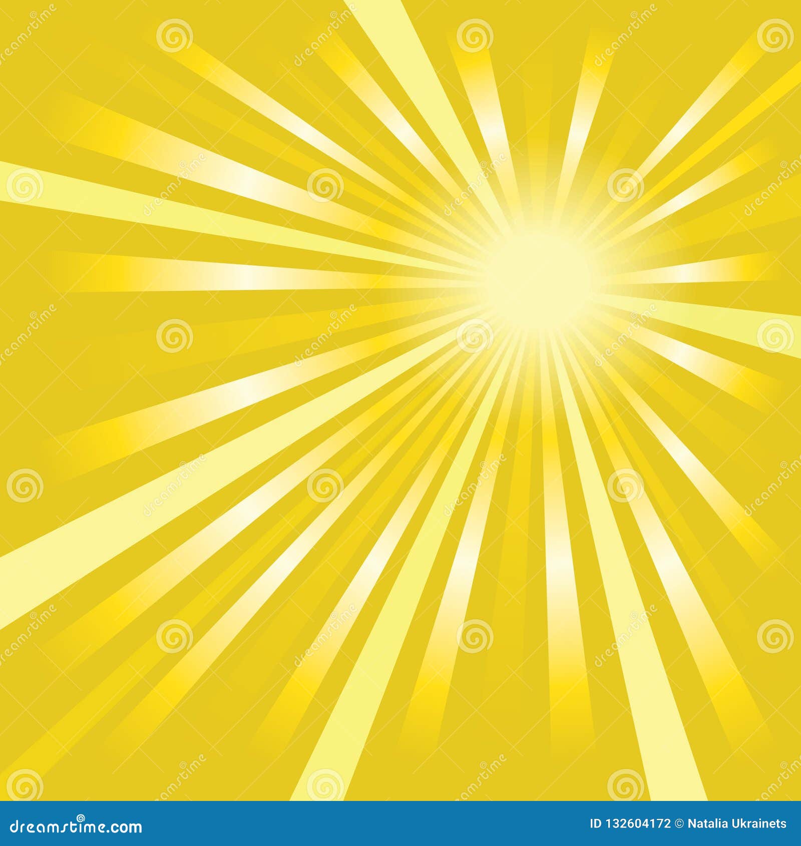 Sun rays stock vector. Illustration of rays, light, center - 132604172