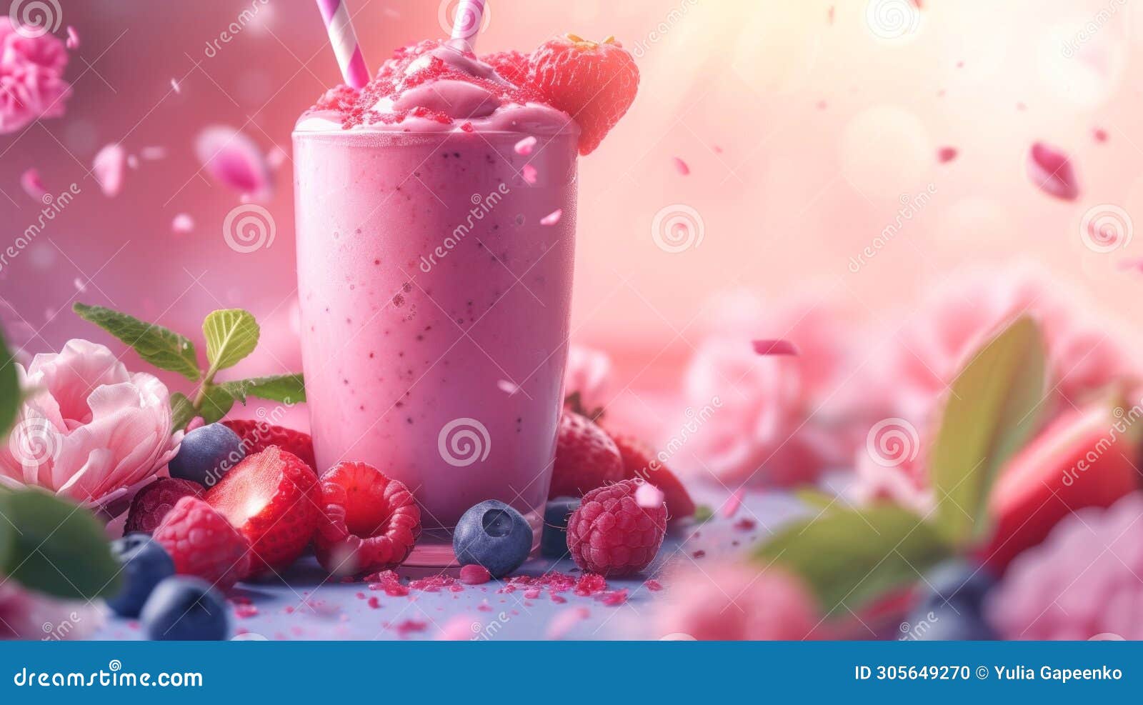Beautiful Background for Smoothie Advertising Stock Photo - Image of ...