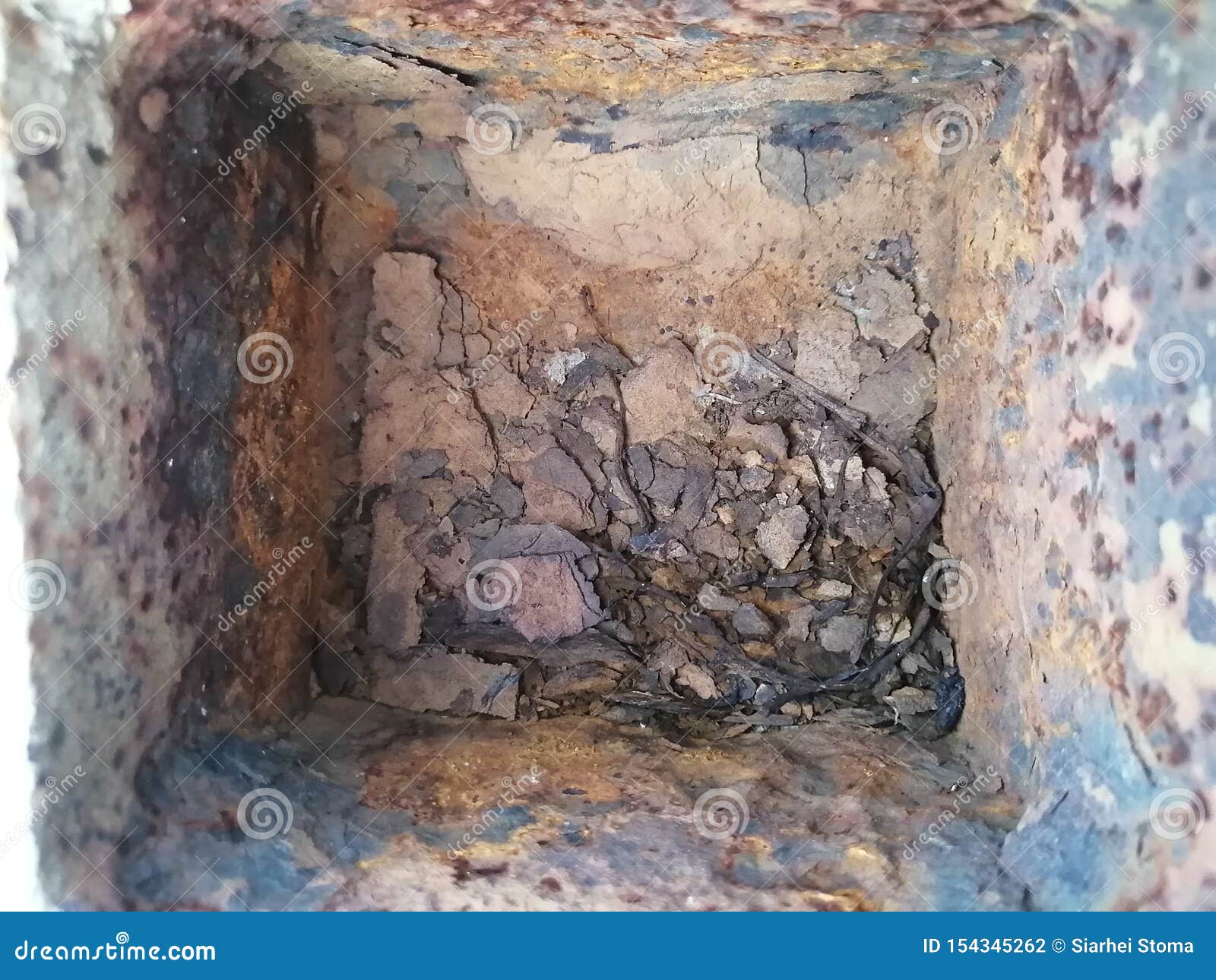 Inside Big Rusty Underground Abandoned Fuel Tank For Refueling Diesel ...