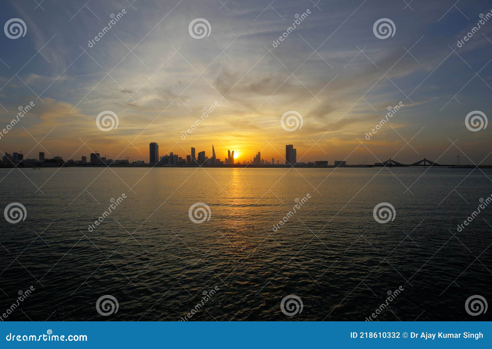 Beautiful Bahrain during Sunset, HDR Stock Photo - Image of dusk, high ...