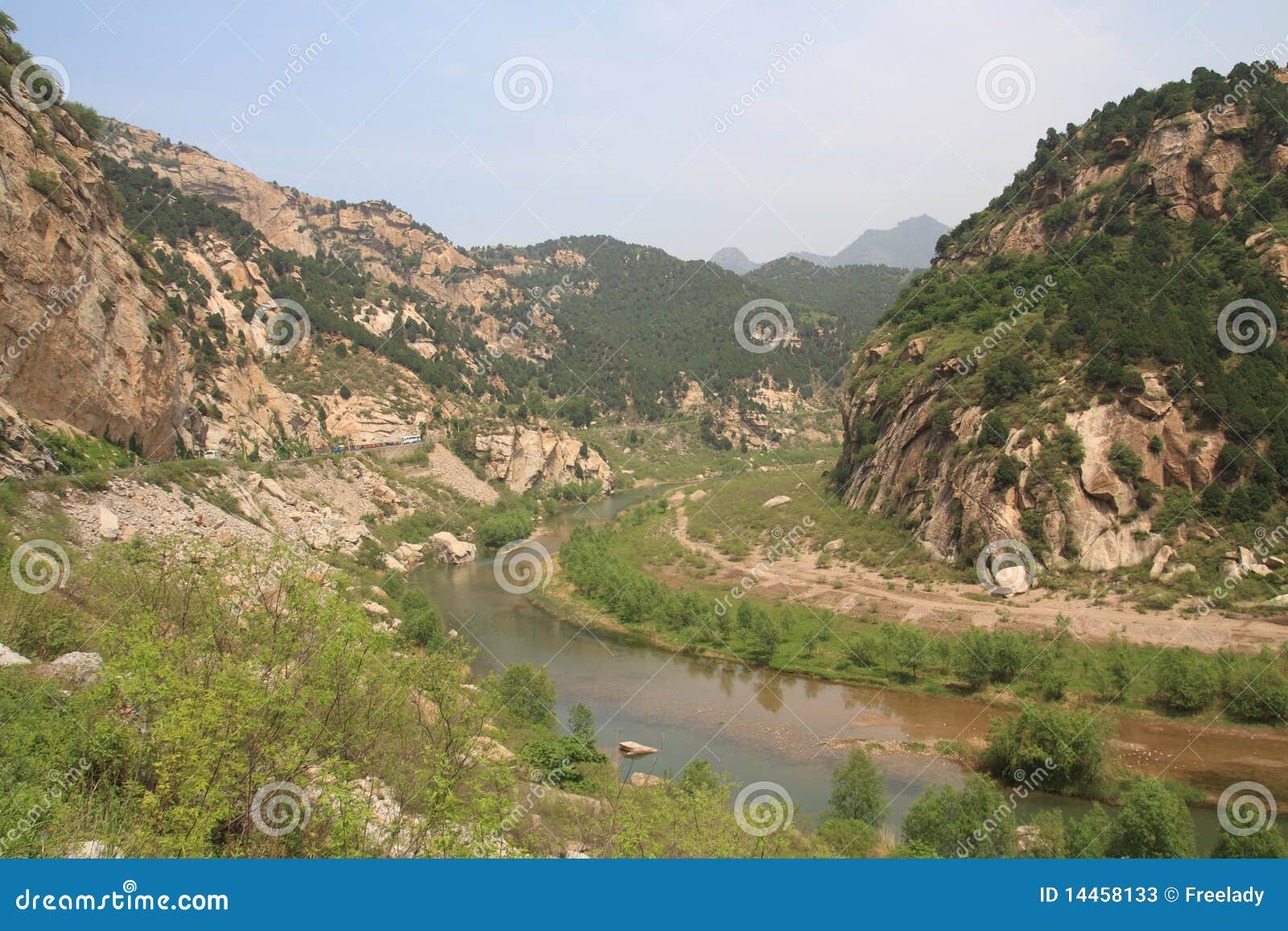 Beautiful Baihe Canyon in Beijing of China Stock Image - Image of ...