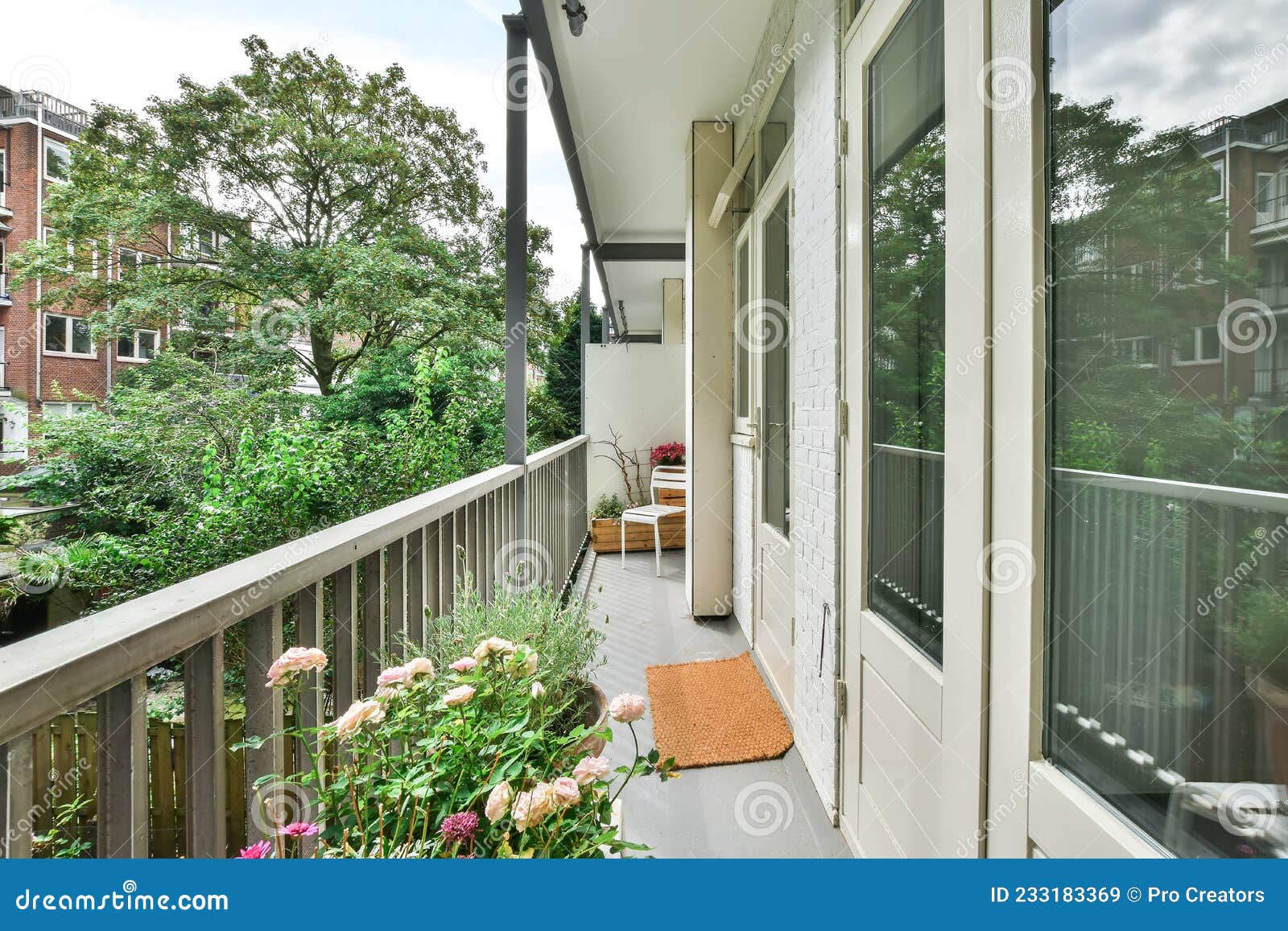 Beautiful balcony view stock image. Image of excellent - 233183369