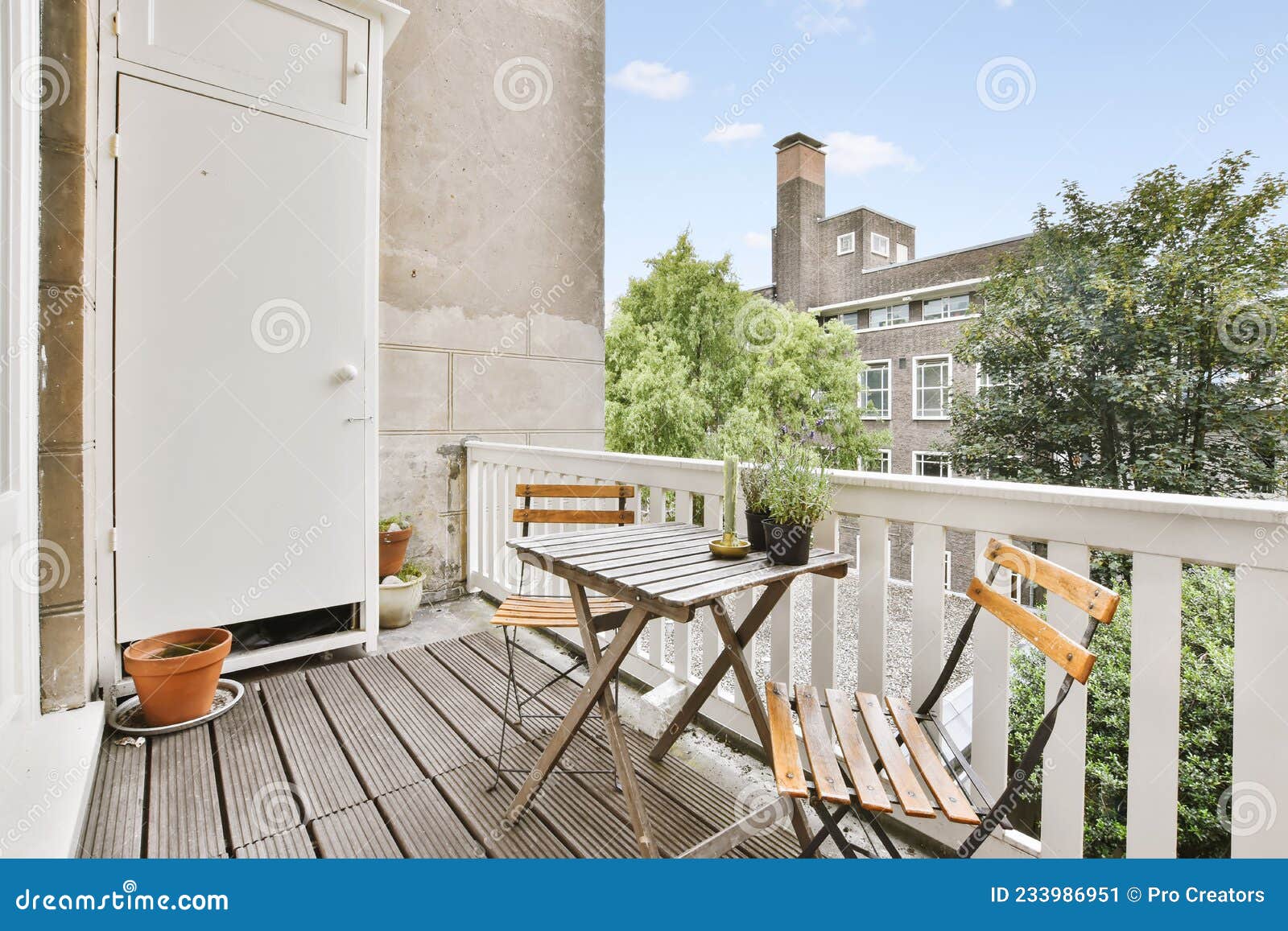 Beautiful balcony view stock image. Image of style, house - 233986951