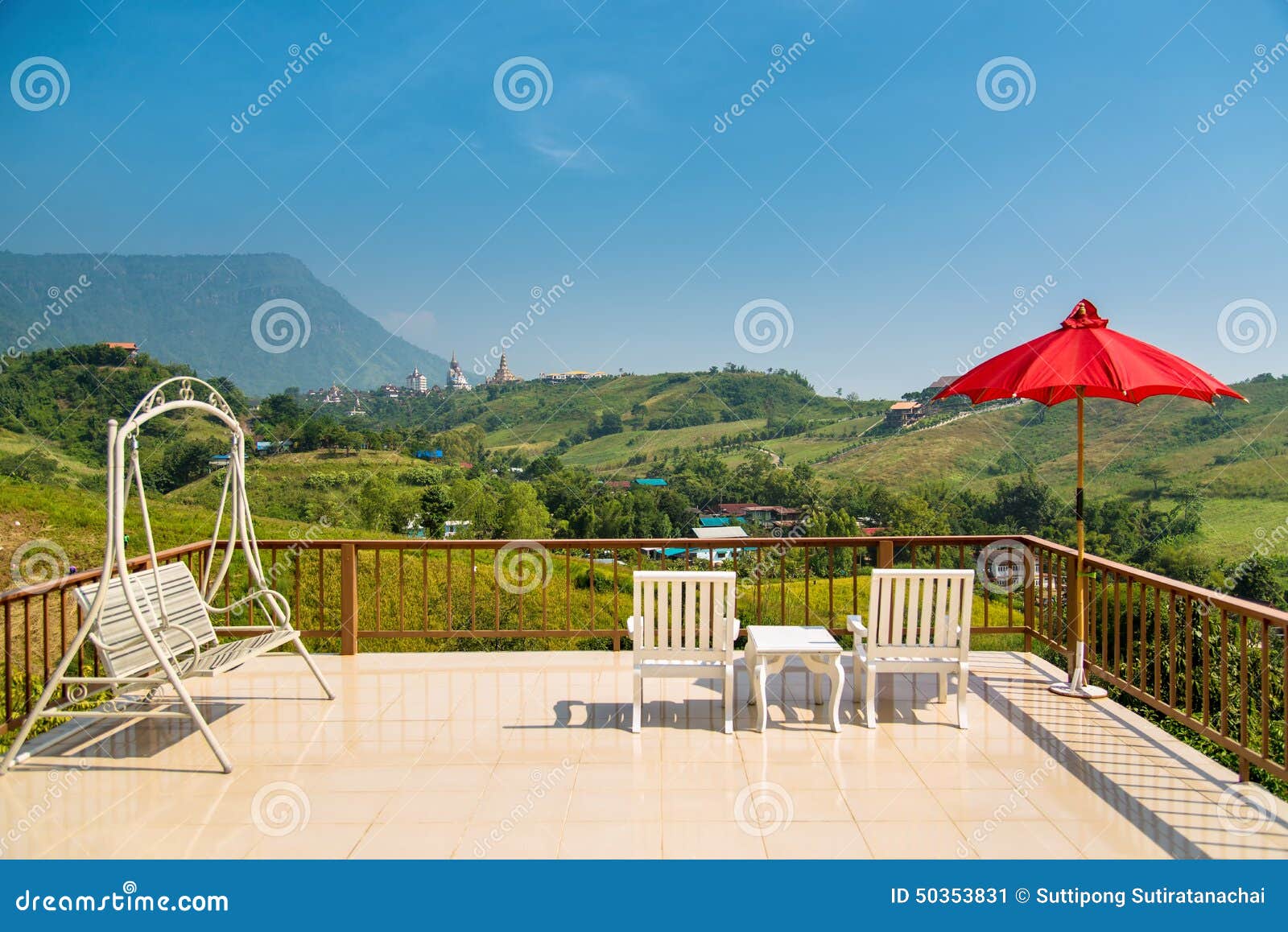 A Beautiful Balcony On A Building With Lovely Arched Windows Royalty ...