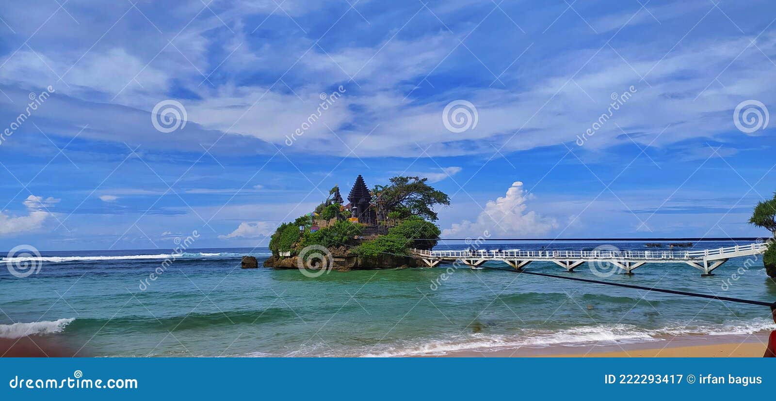 Beautiful Balekambang Beach in Malang East Java Stock Image - Image of ...