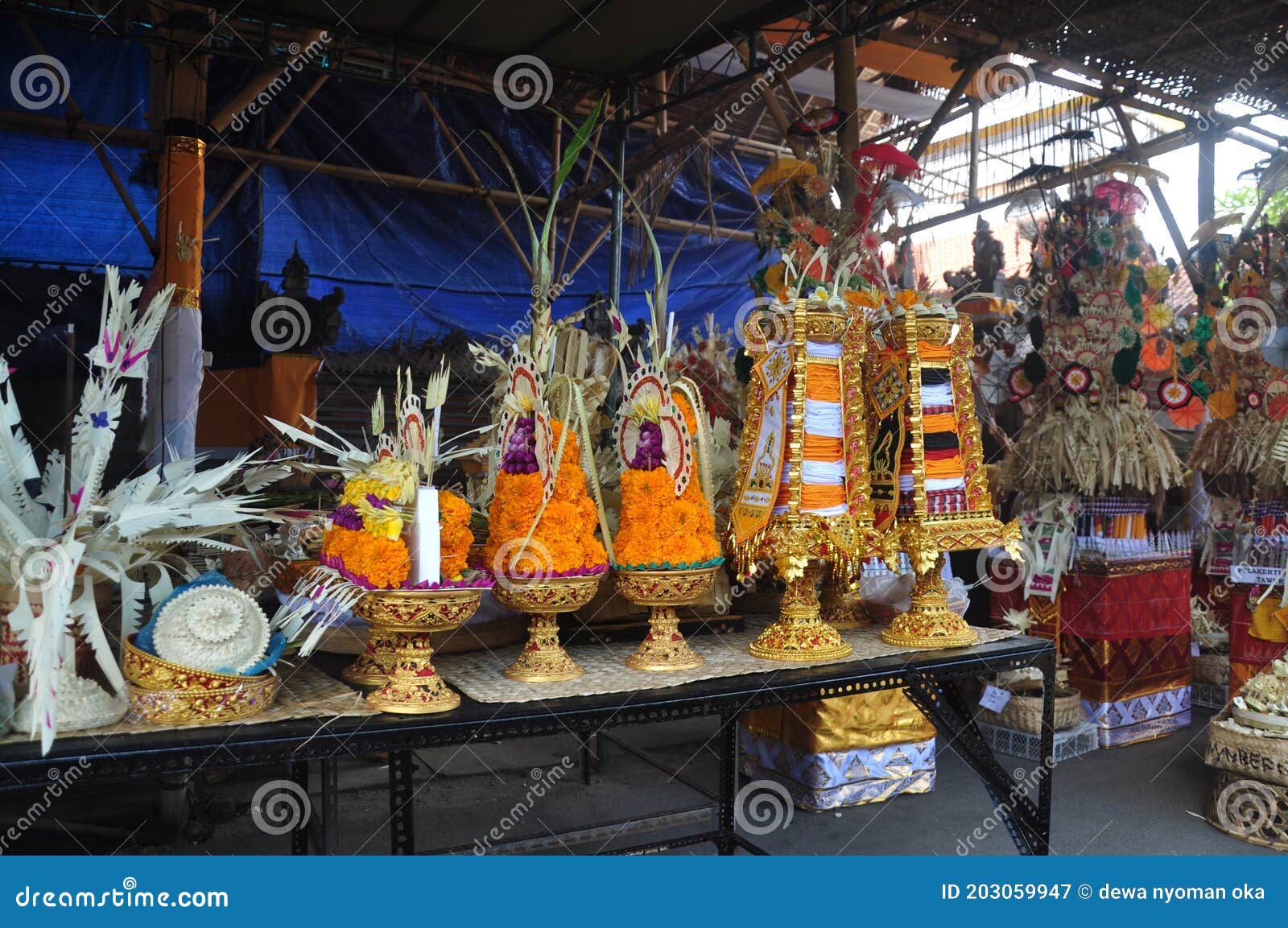 The Beautiful of Balinese Ceremony Stock Image - Image of tradition ...