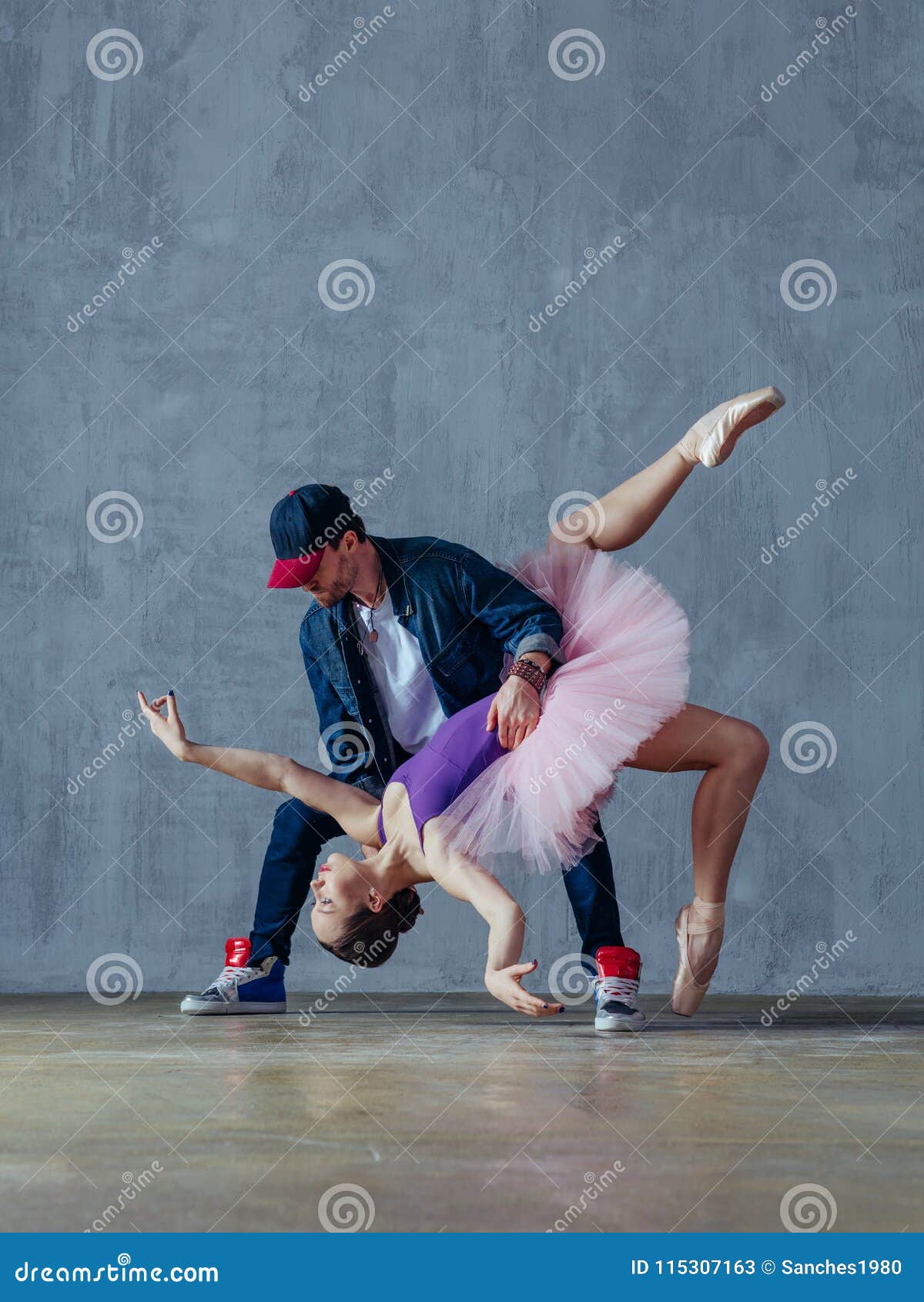 Young Beautiful Dancers are Posing in the Studio Stock Image - Image of ...