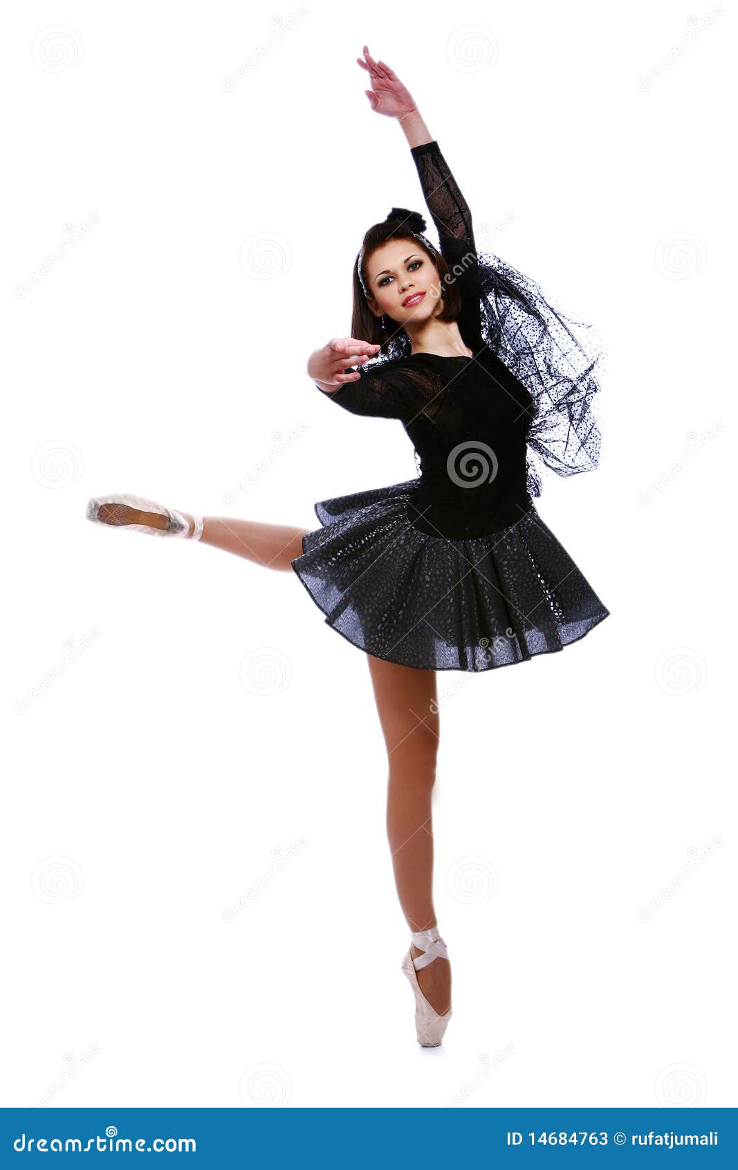Beautiful Ballerina Dancing Ballet Dance Stock Image - Image of ...