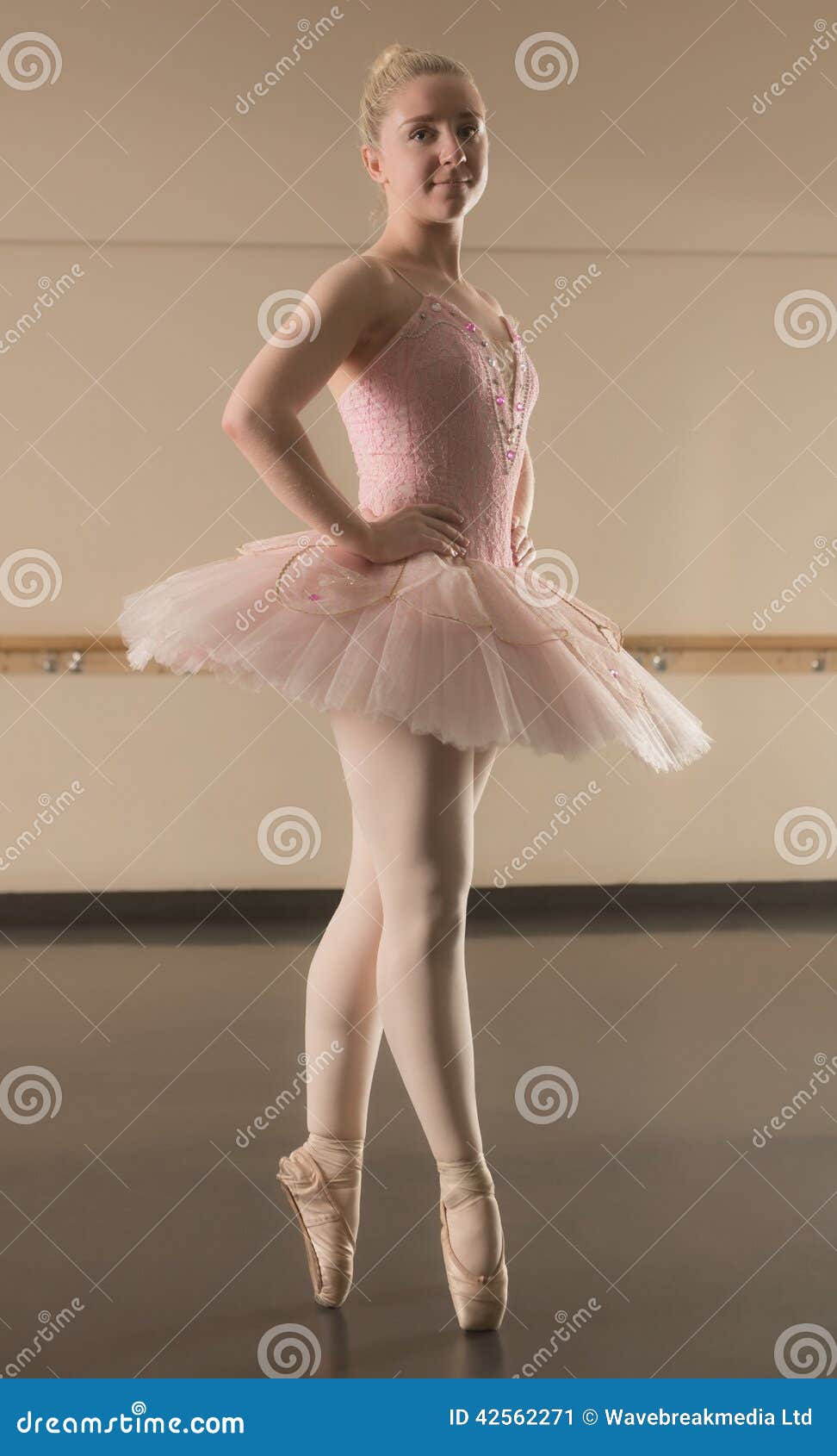 Beautiful Ballerina Standing En Pointe Stock Image - Image of beautiful ...