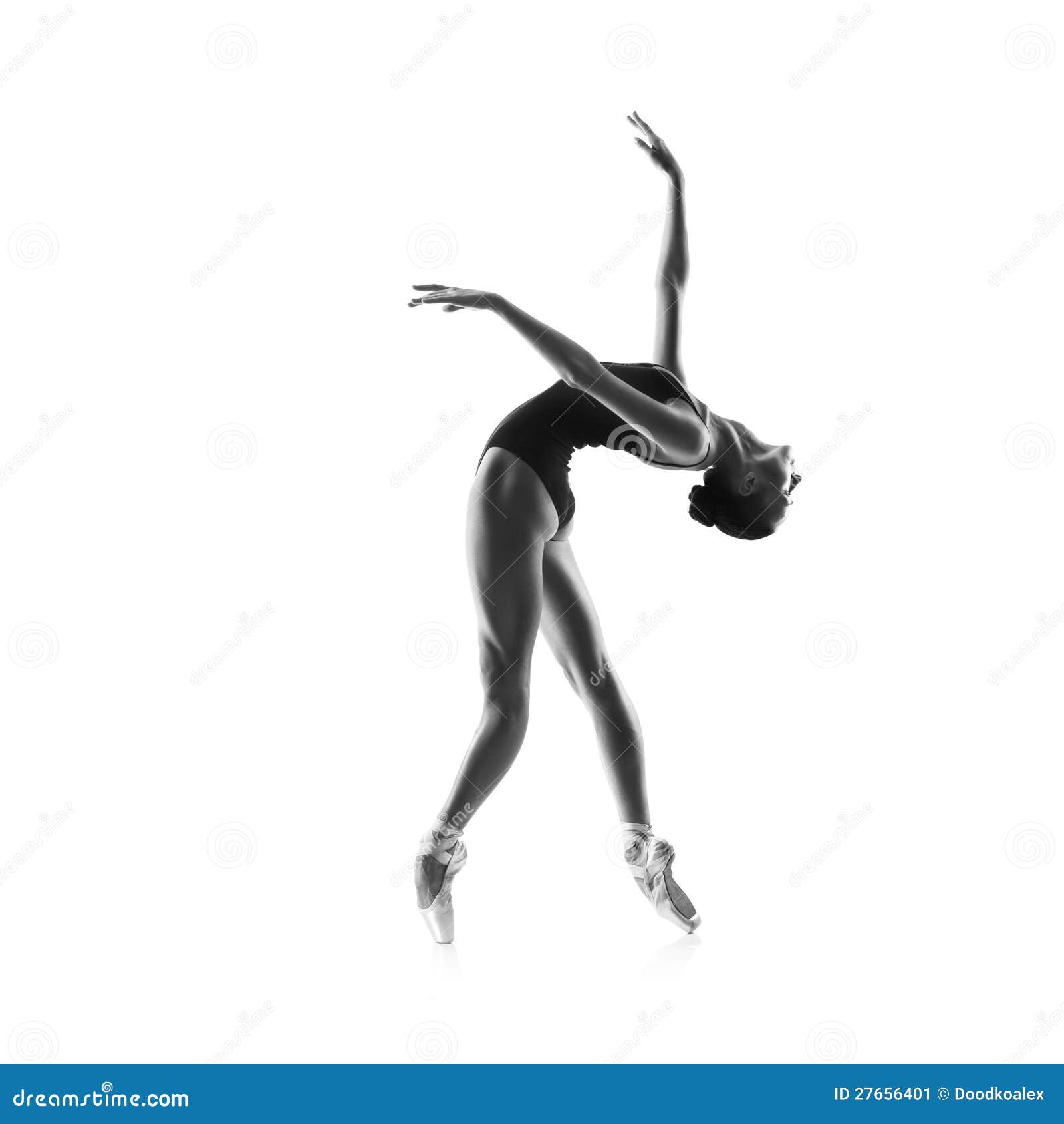 Ballet Dancer Peeking Through A Stage Curtain Royalty-Free Stock Image ...