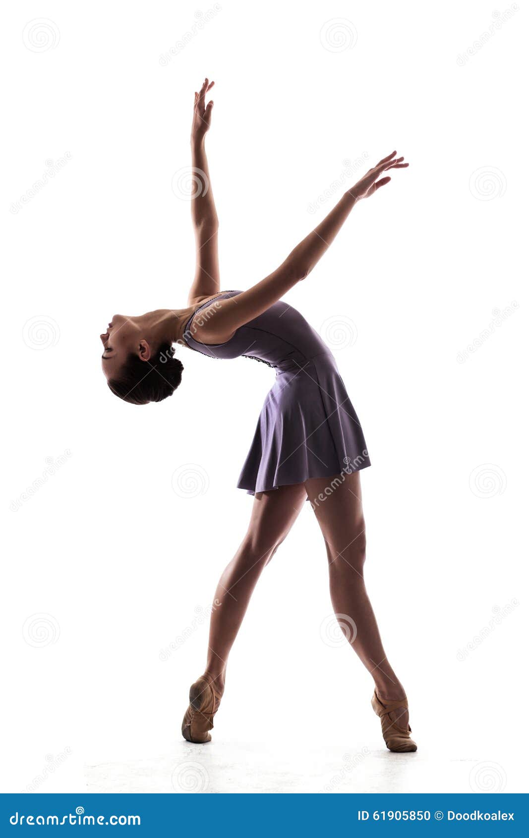 Beautiful Ballet Dancer Isolated Stock Photo - Image of active, girl ...