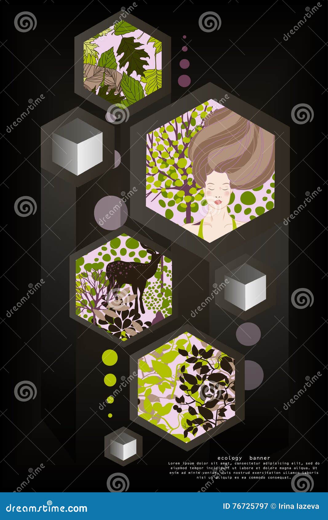 Beautiful Banner for Ecology Theme Stock Vector - Illustration of ...