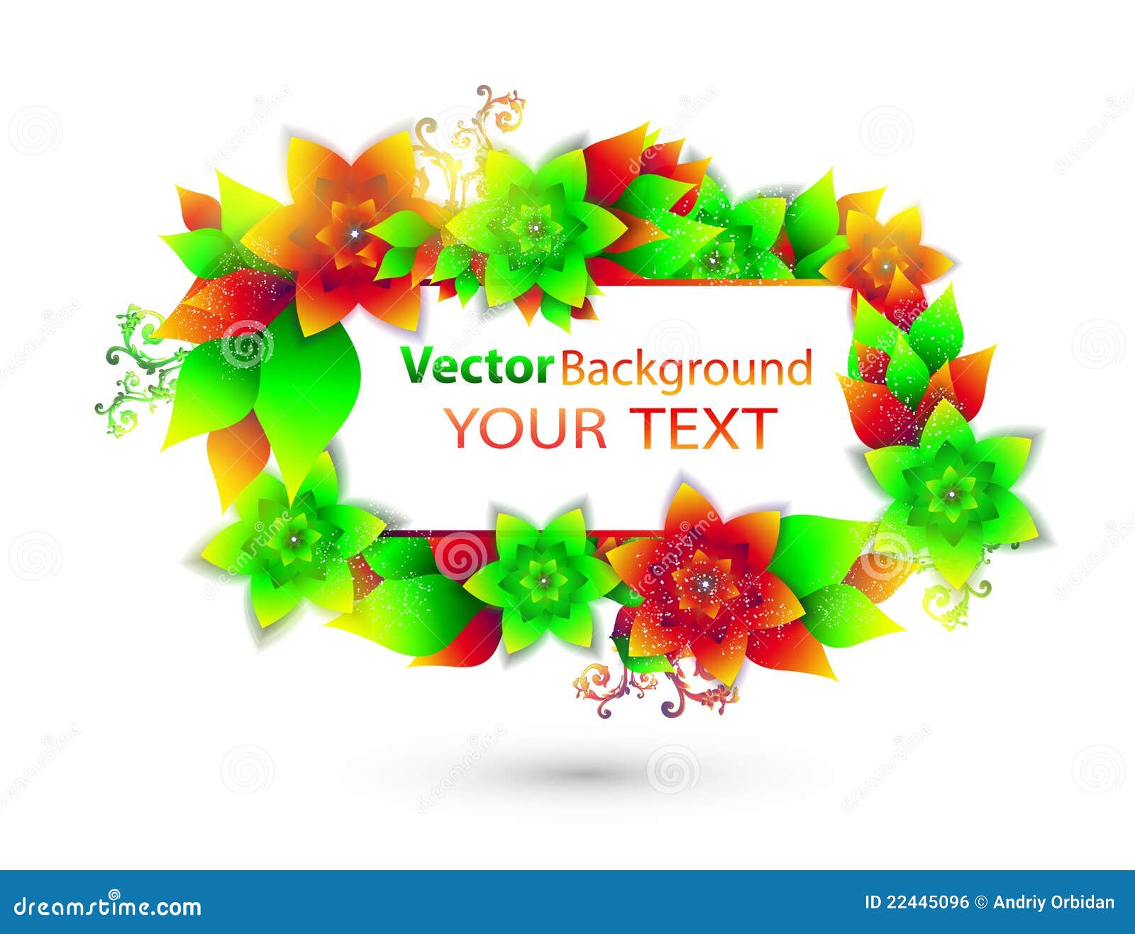 Beautiful Banner with Flowers Stock Vector - Illustration of ...