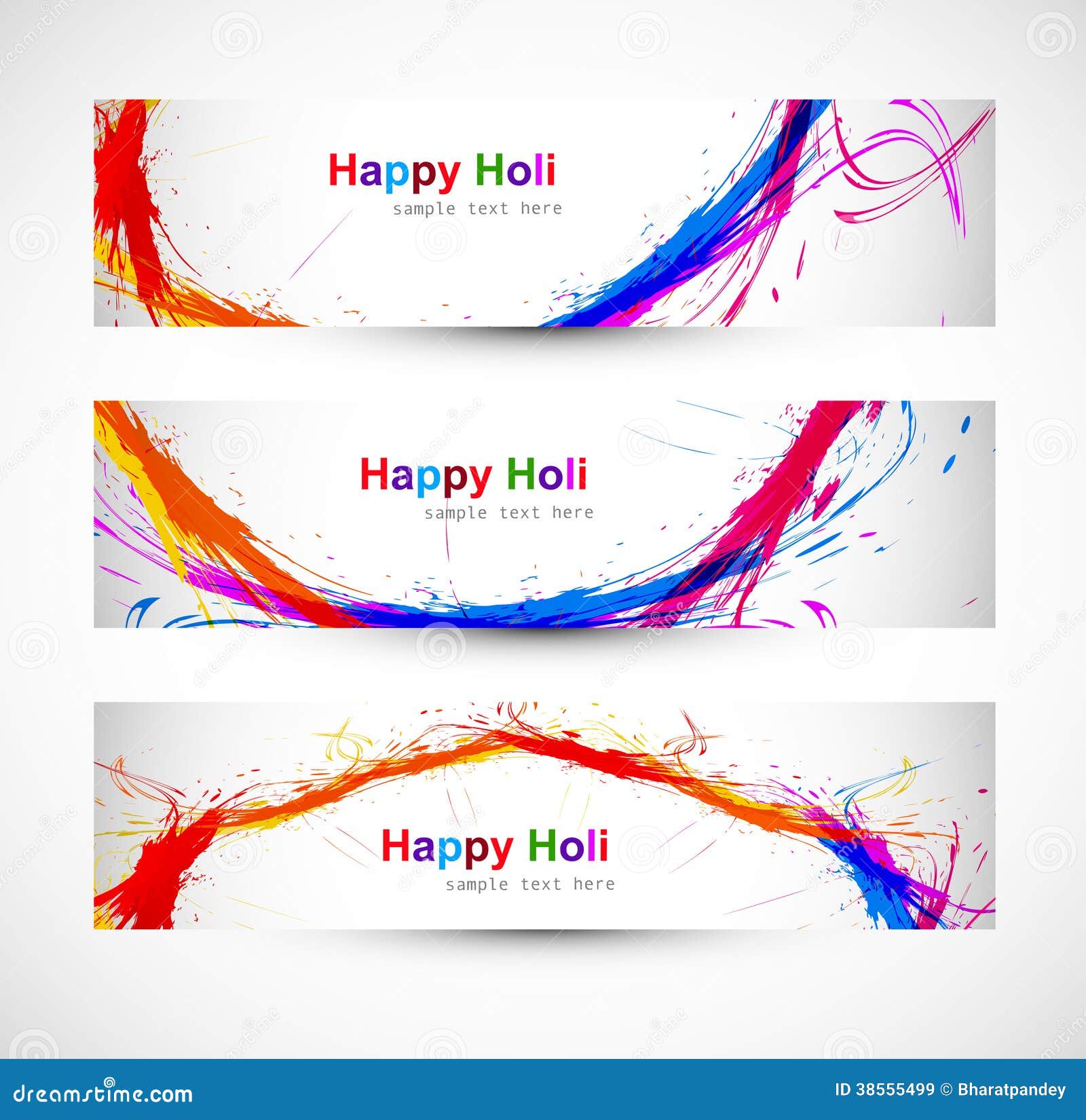 Beautiful Banner and Header Set Design Stock Illustration ...