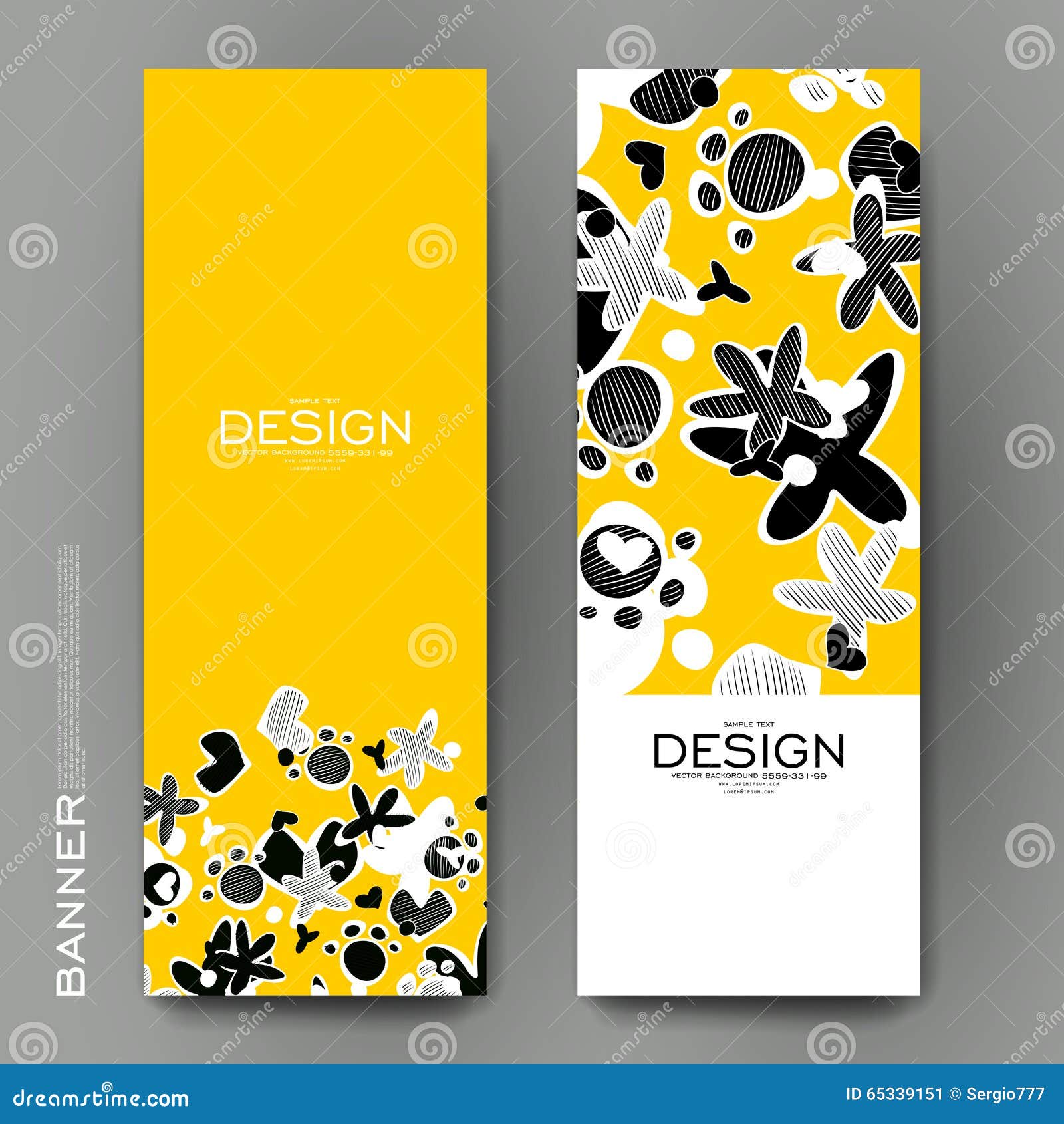 Beautiful Banner Vector Template with Abstract Stock Vector ...