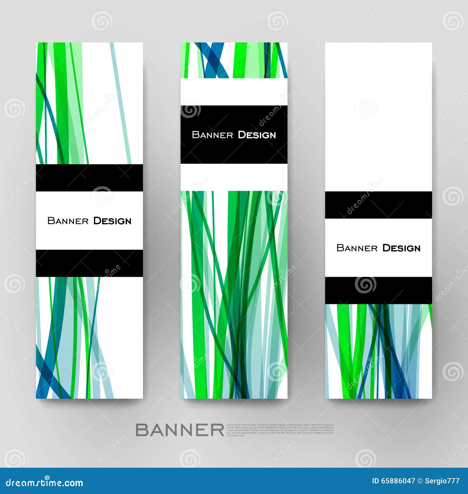 Beautiful Banner Vector Template with Abstract Background Stock Vector ...