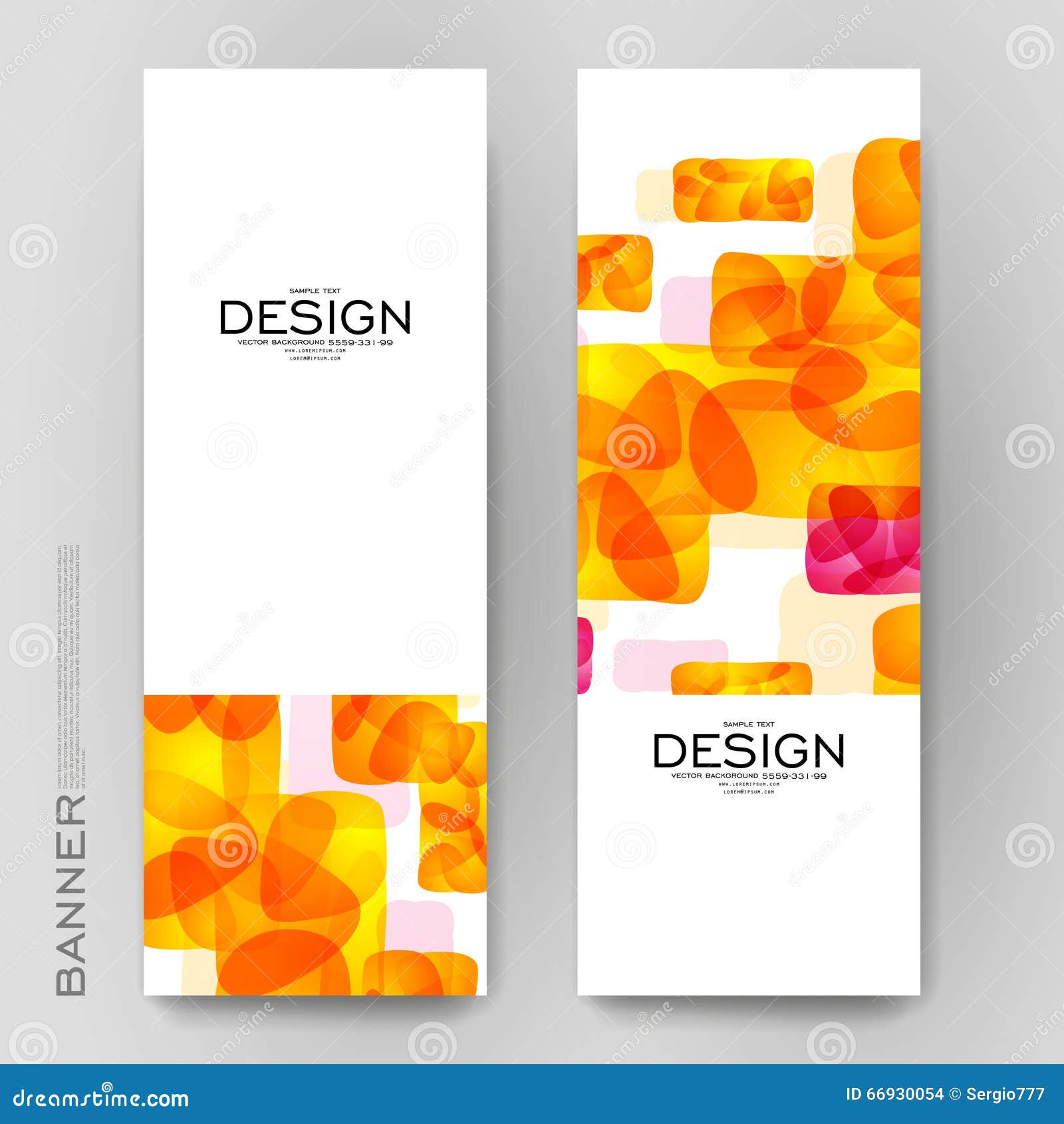 Beautiful Banner Vector Template with Abstract Background Stock Vector ...
